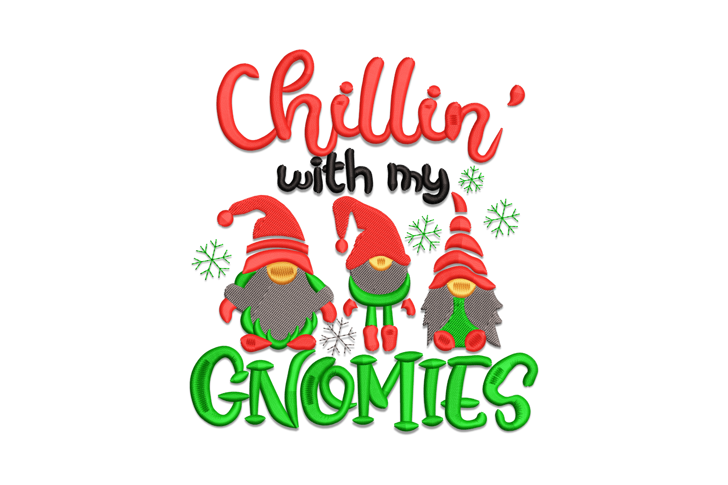 Premium Chillin’ with My Gnomies Embroidery