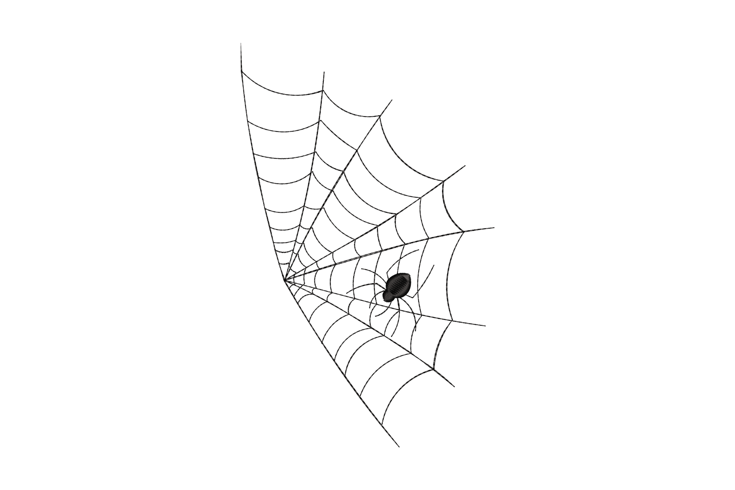 Free Corner Spider Web Embroidery Design - Embroidery Lover