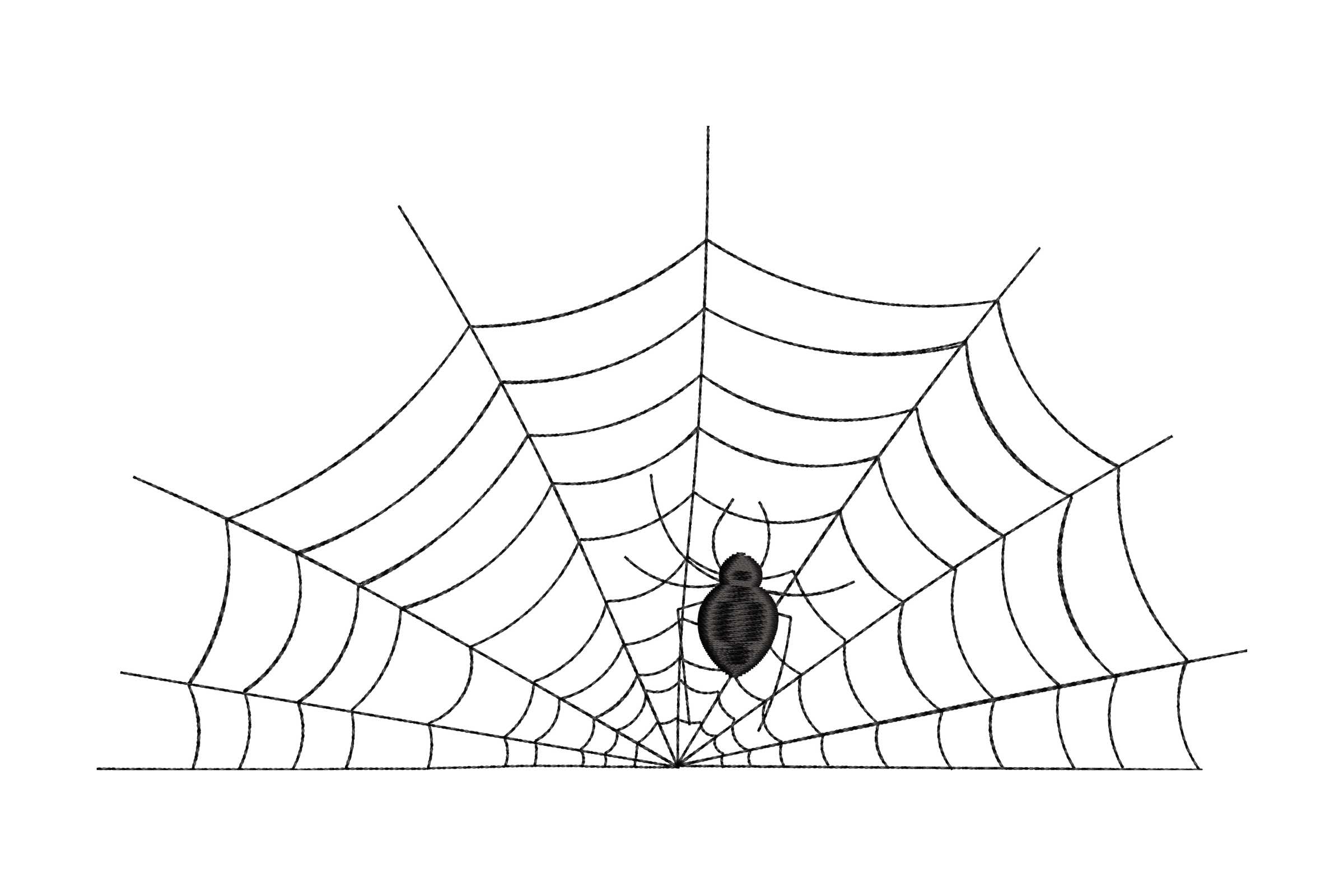 Free Hanging Spider Web Embroidery Design - Embroidery Lover