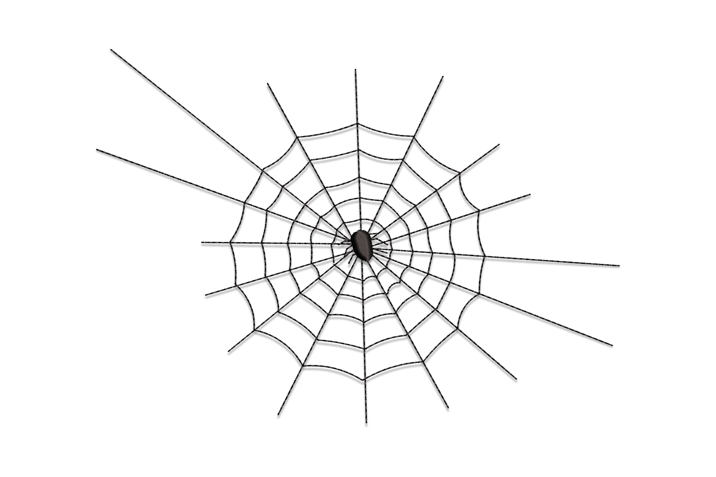 Elegant Spider Web Machine Embroidery Design