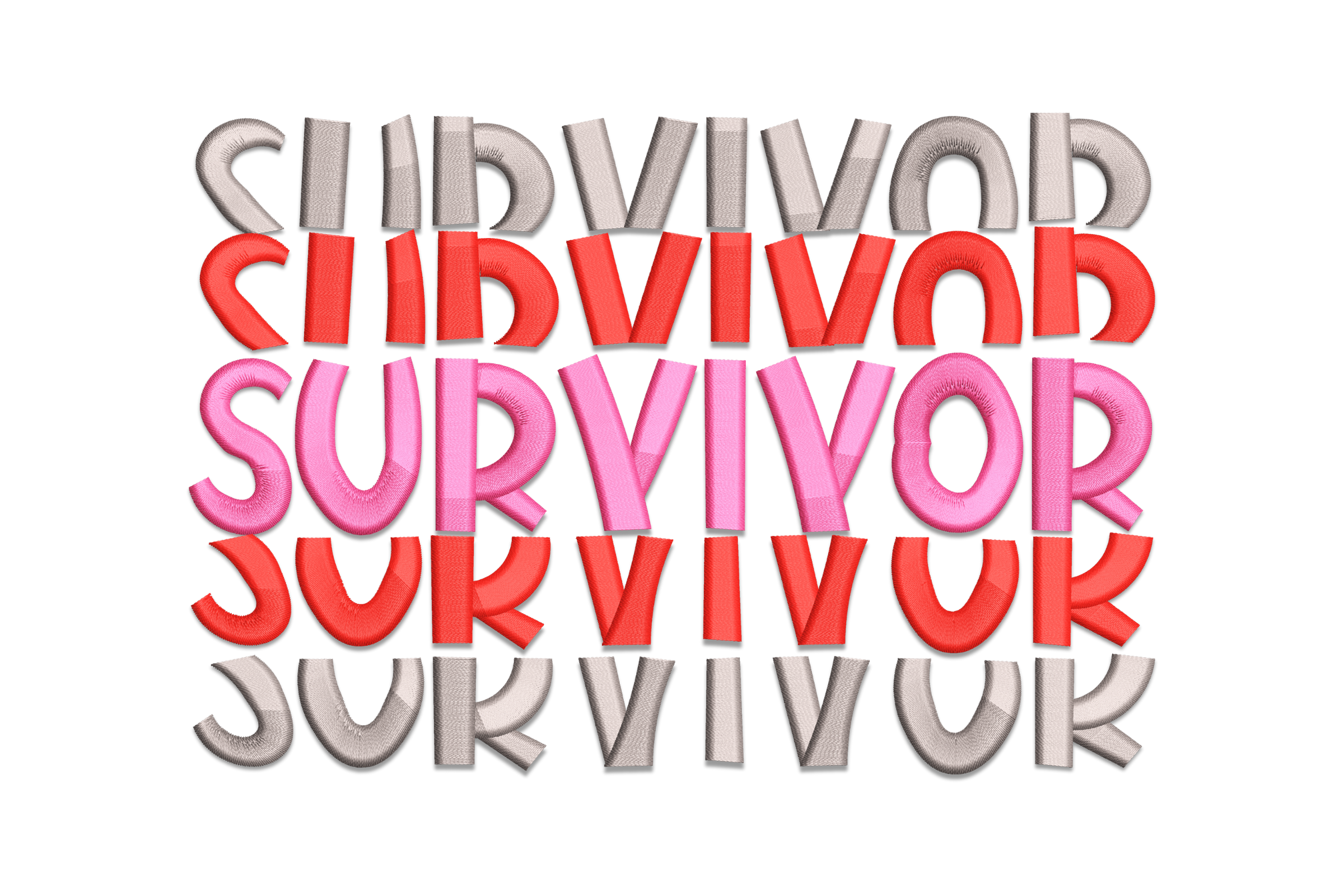 Free Survivor Embroidery Design - Embroidery Lover