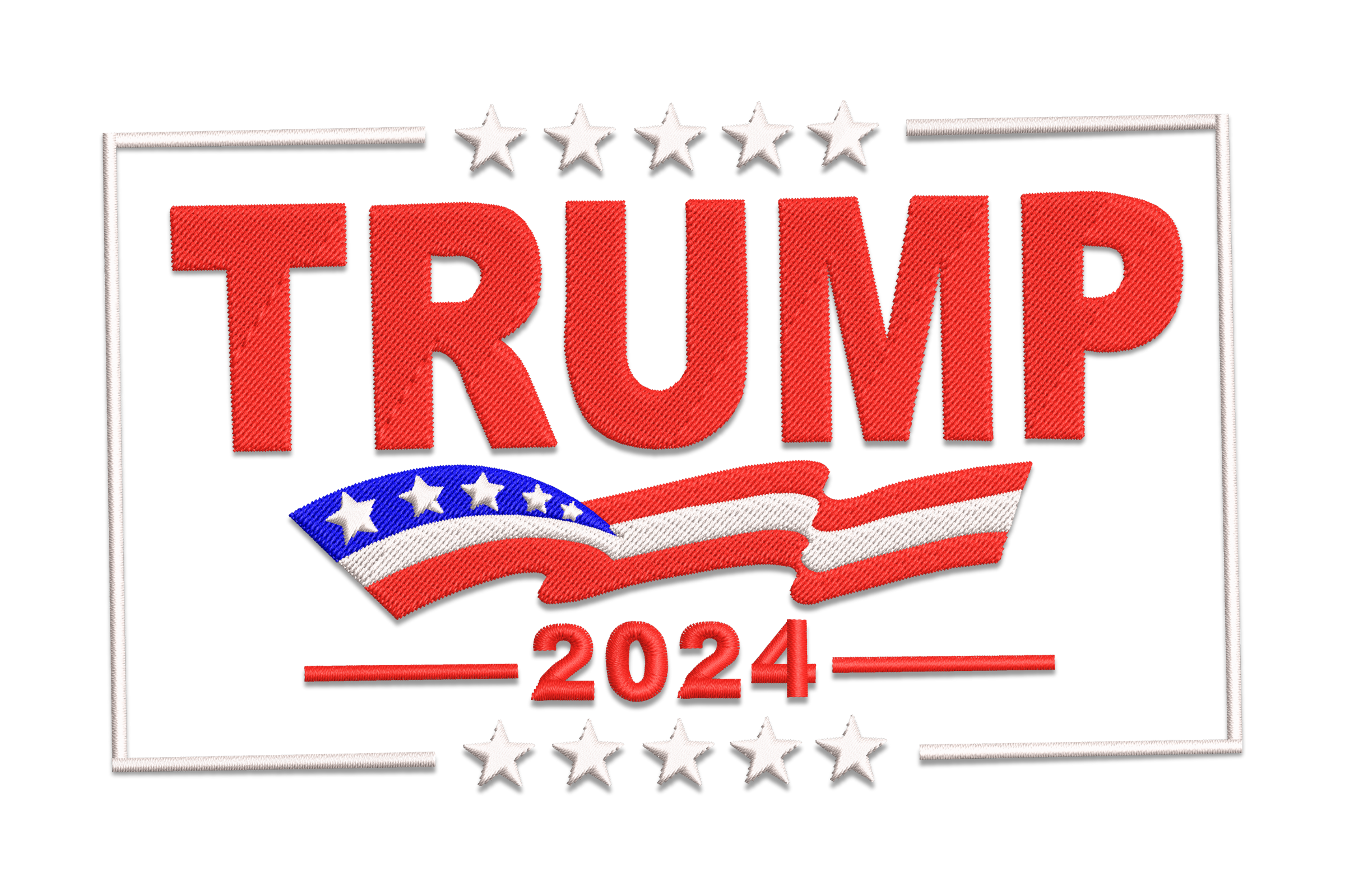 Trump Embroidery Design