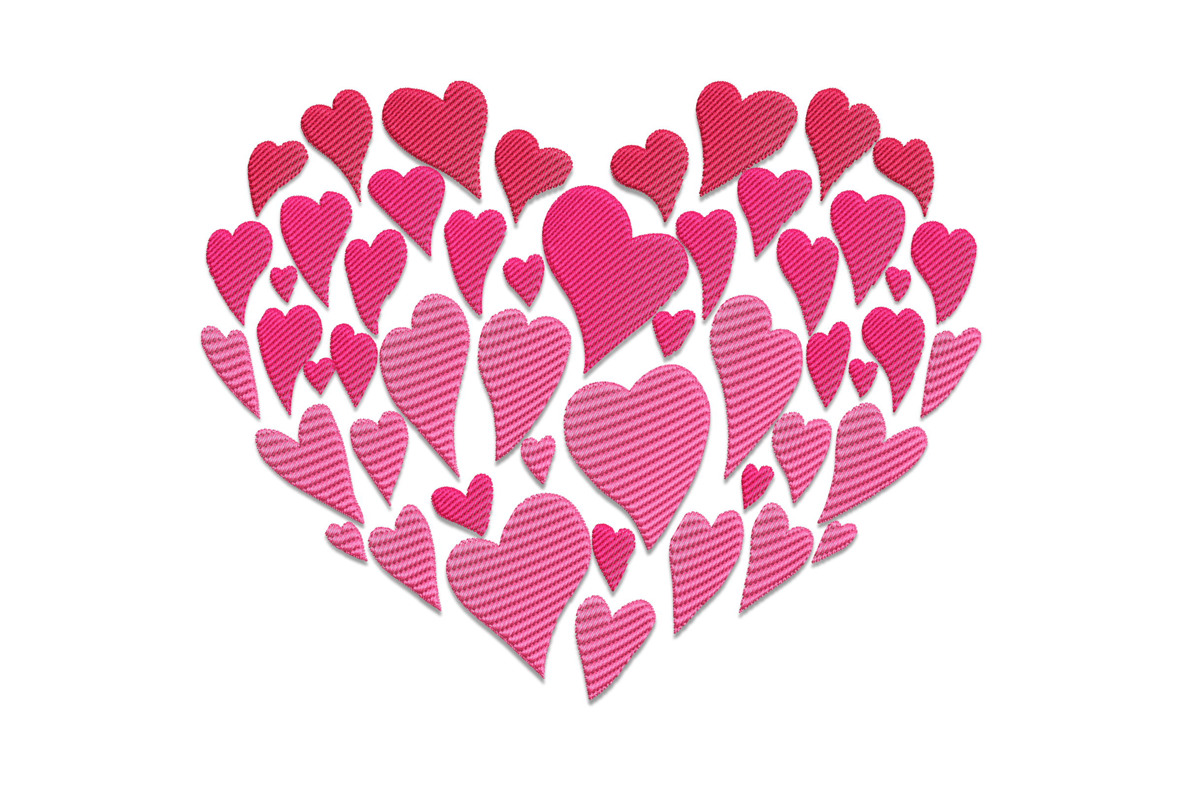 Free Premium Heart Cluster Machine Embroidery Design
