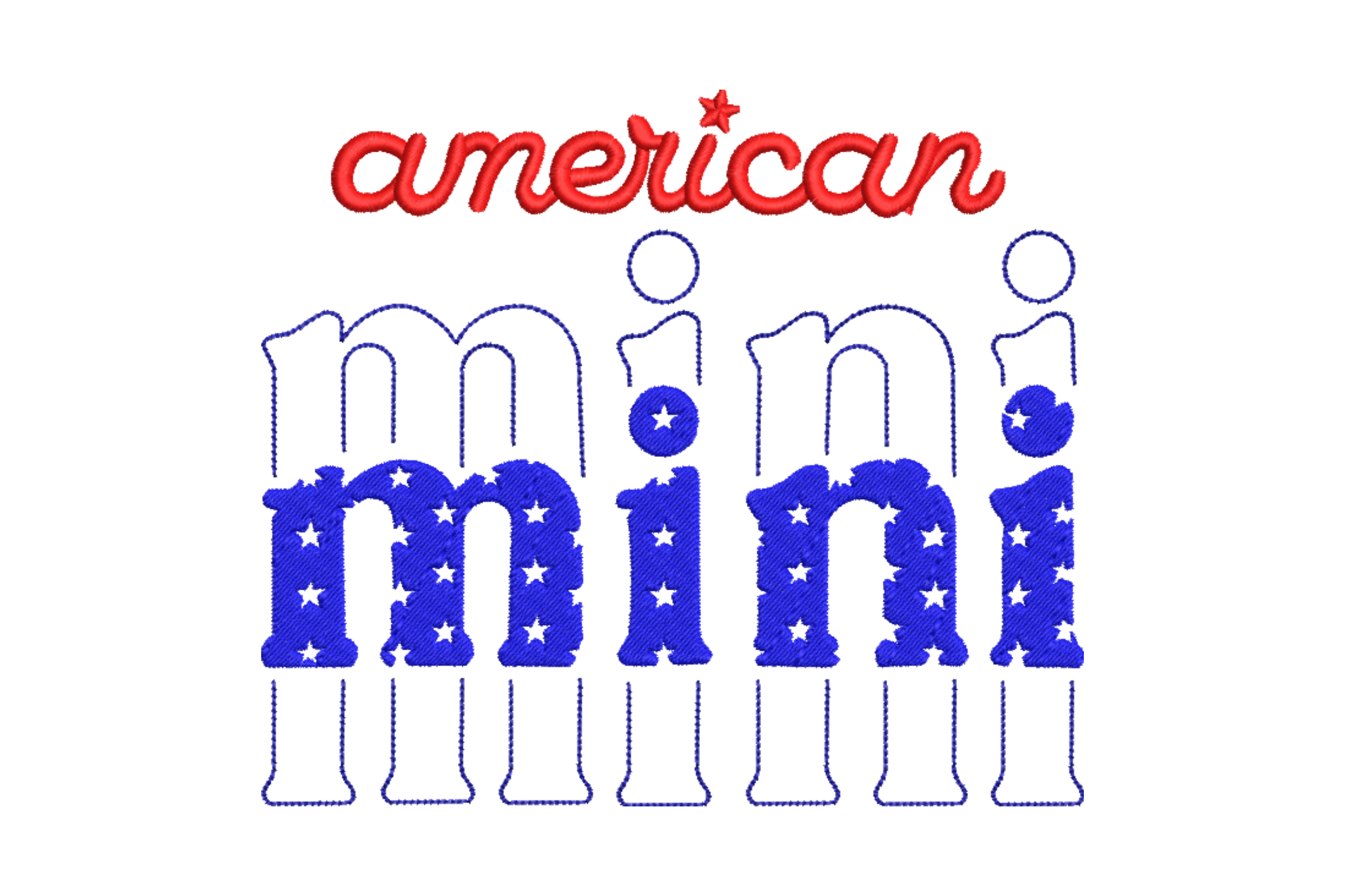 American Mini Embroidery Design