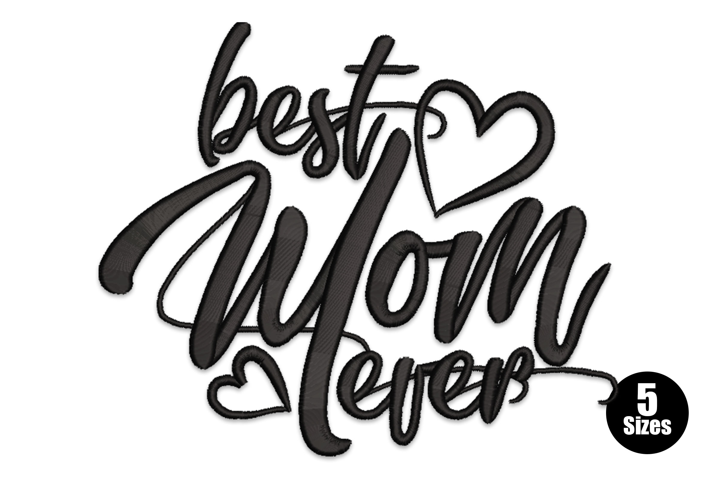 Free Best Mom Ever Embroidery Design - Embroidery Lover