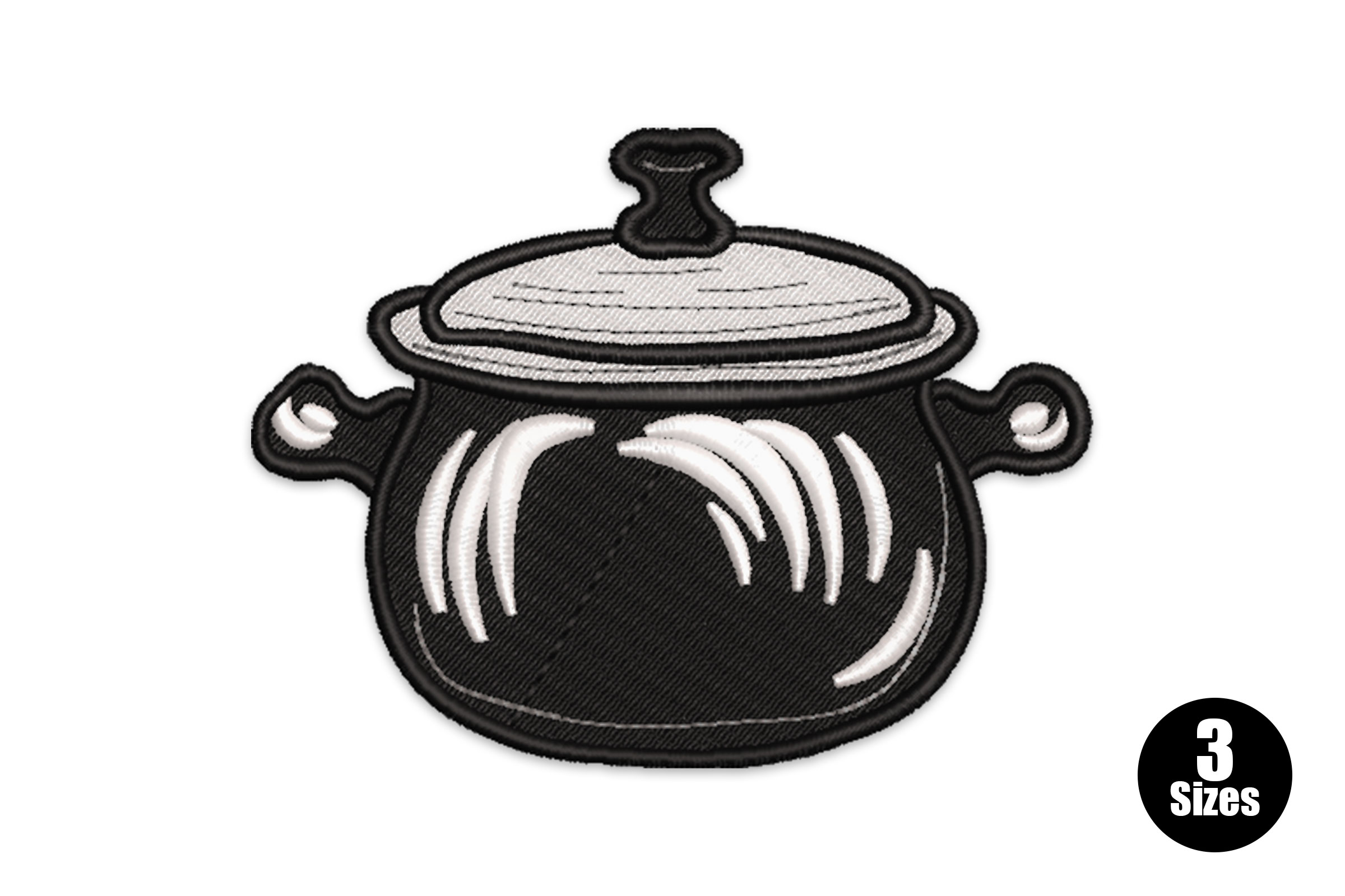 Cooking Pot Embroidery Design