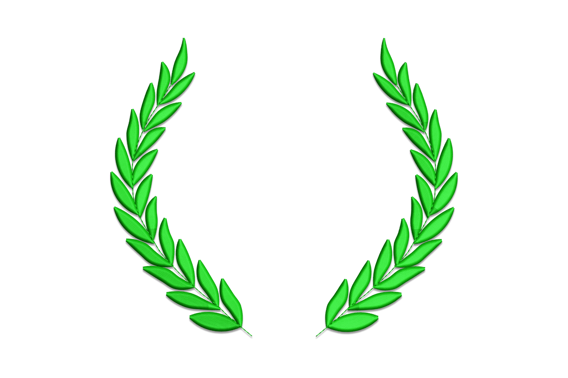 Layered Laurel Wreath Embroidery Design