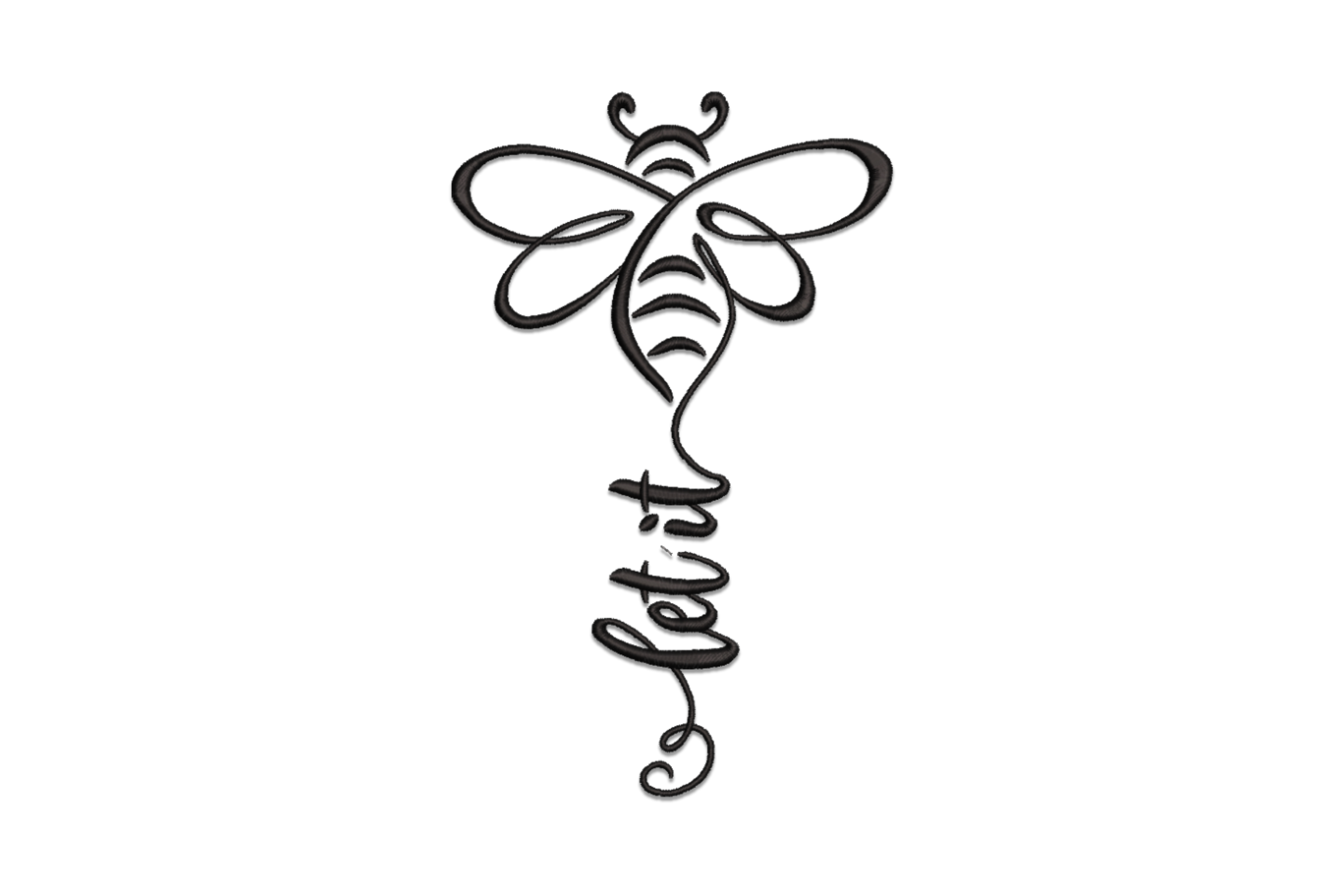 Let It Bee Machine Embroidery Design