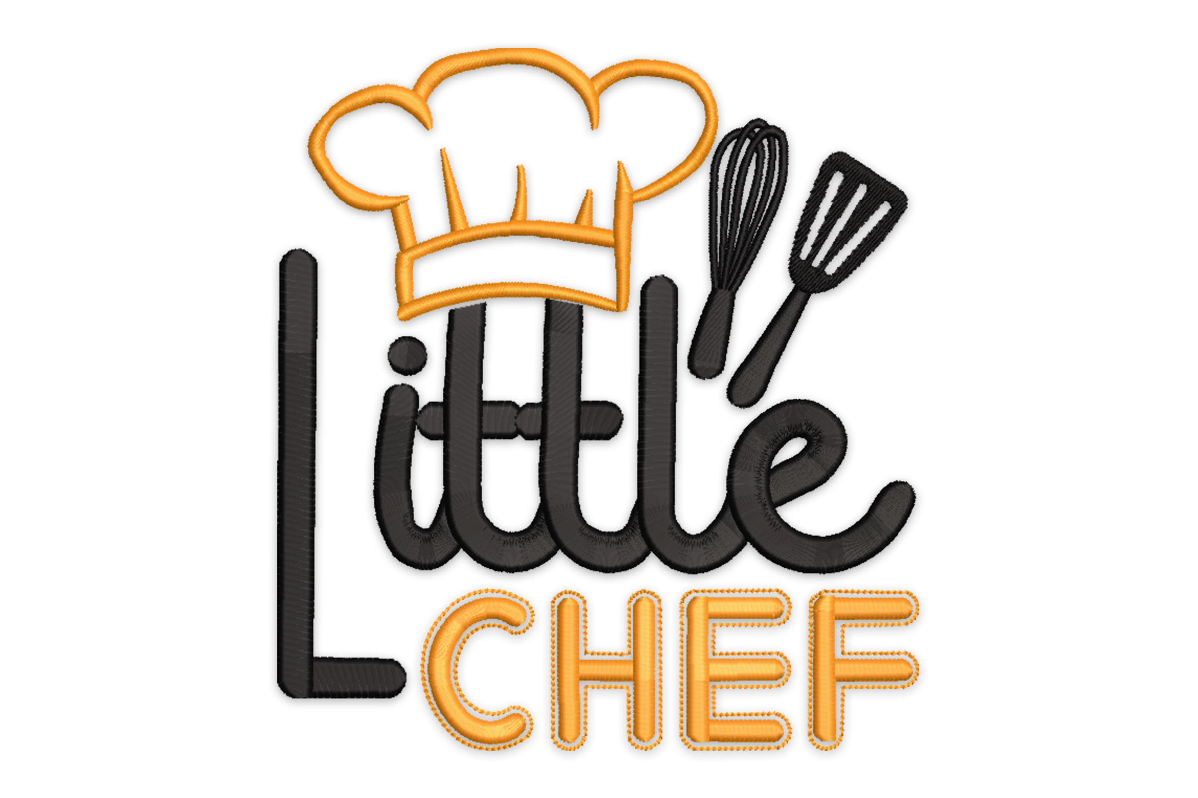 Free Little Chef Embroidery Design - Embroidery Lover