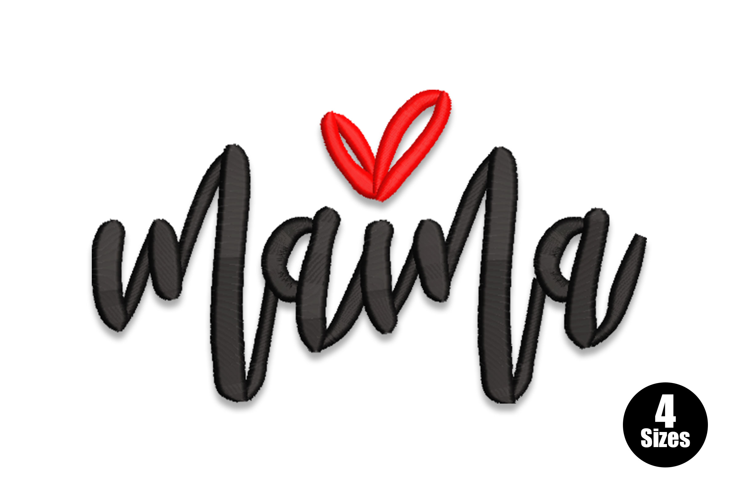 Mama Script Embroidery Design