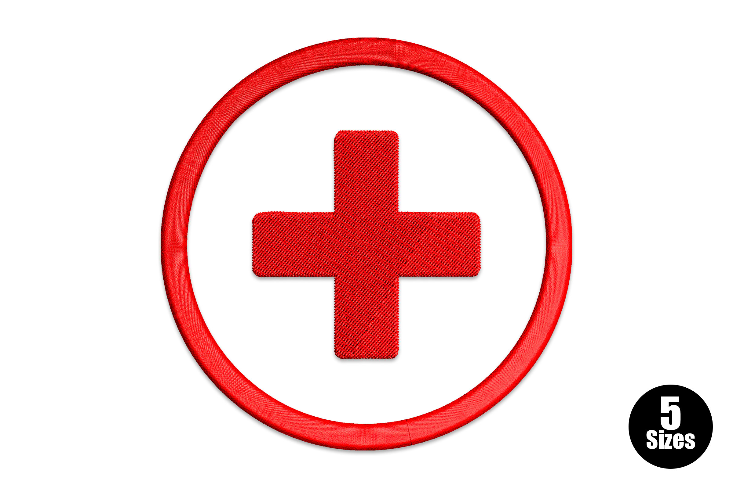 Medical Cross Embroidery Design