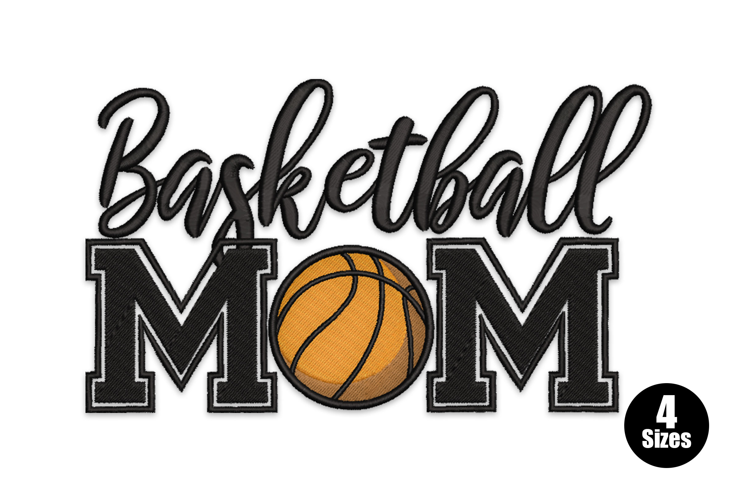 Premium Quality Basketball Mom Embroidery Design