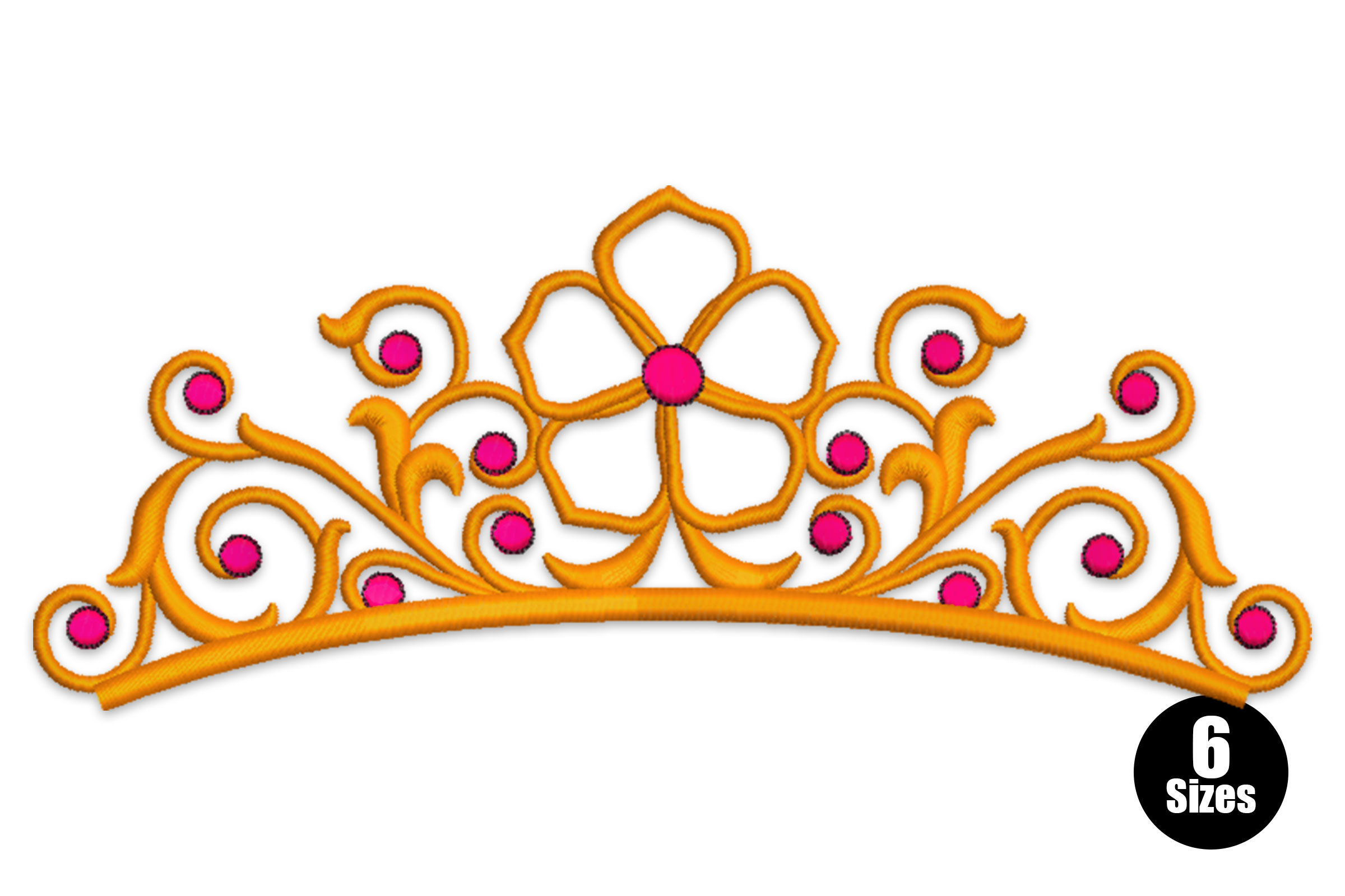 Princess Crown Embroidery Design