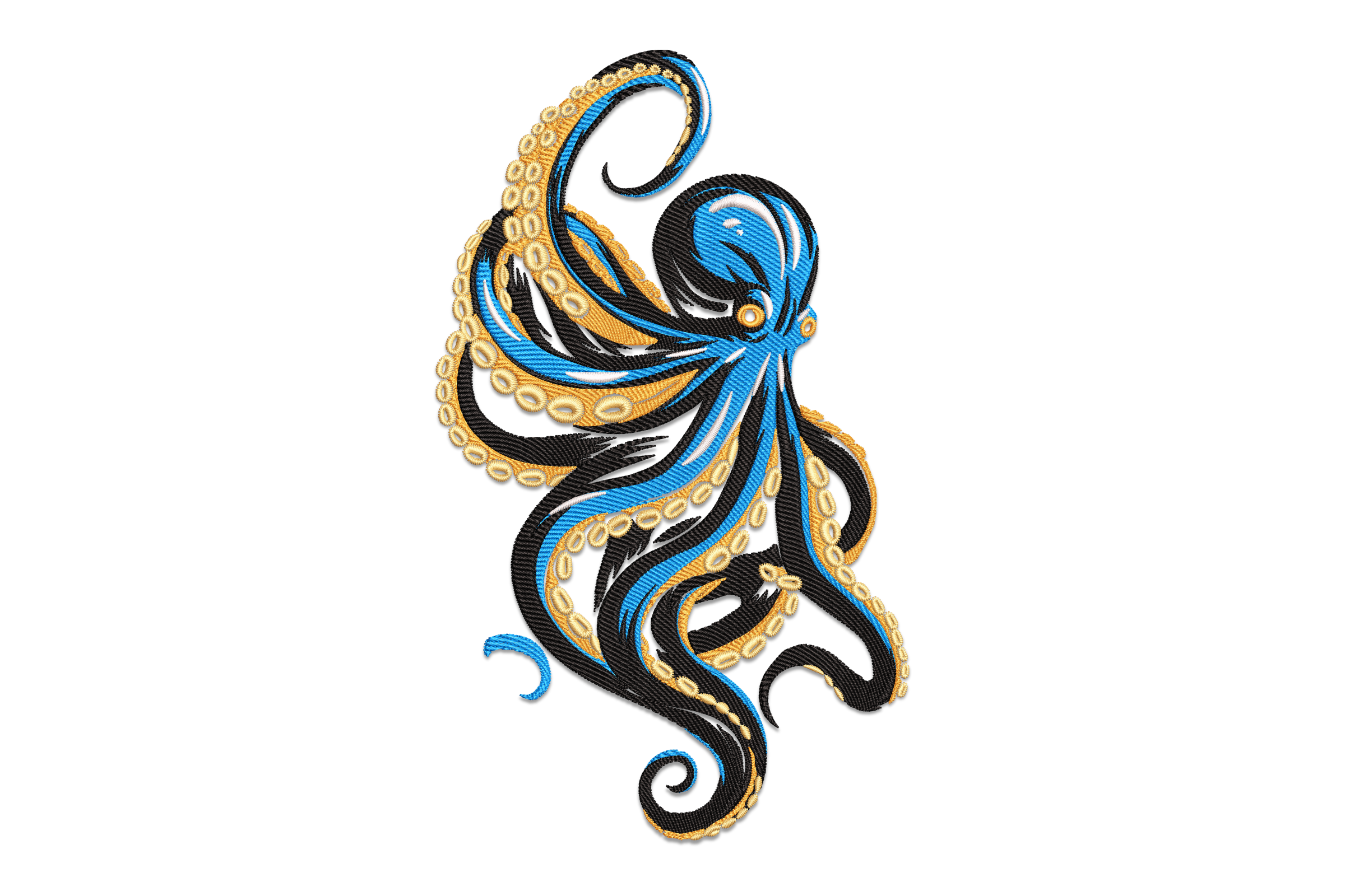 Octopus Embroidery Design