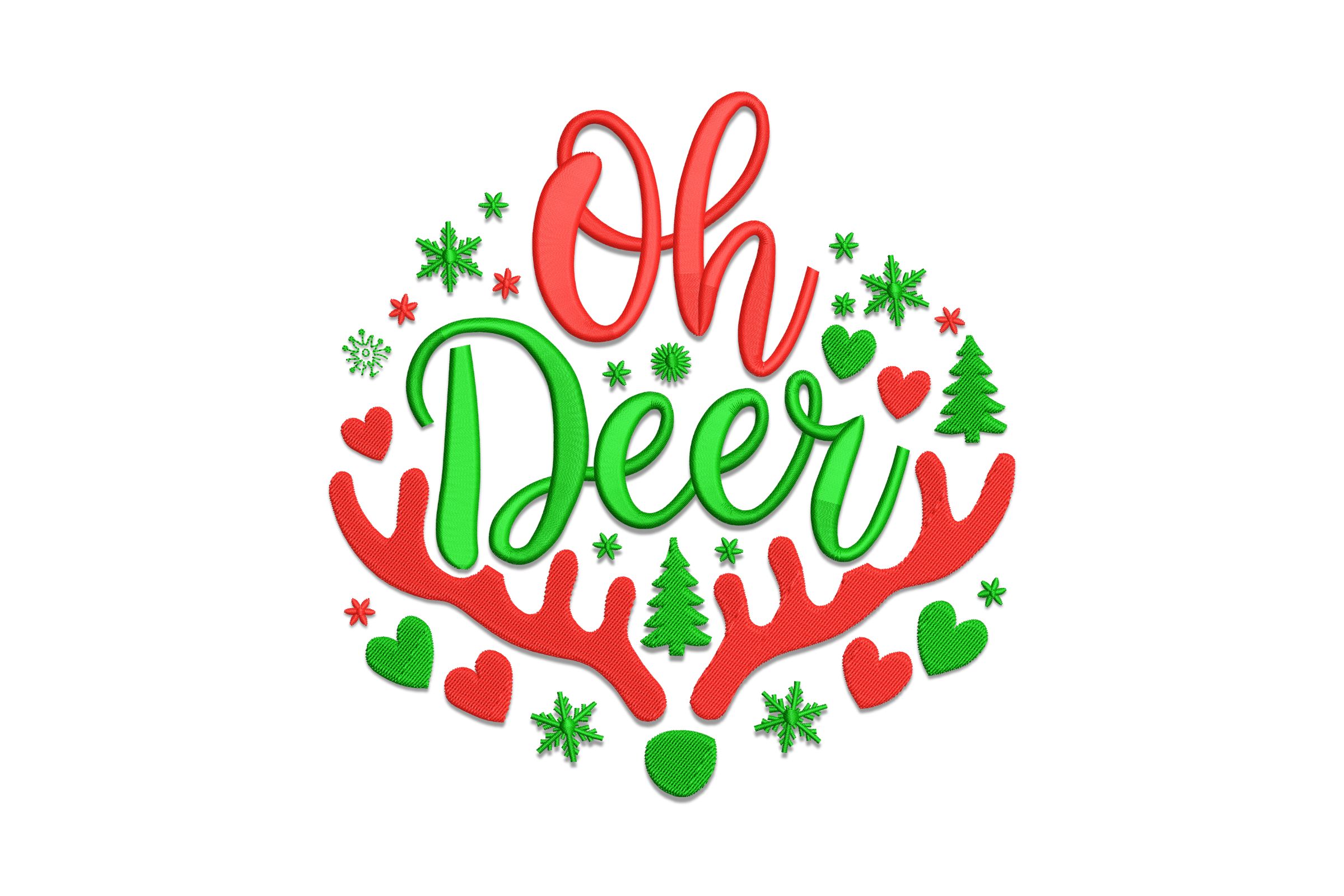 Oh Deer Embroidery Design