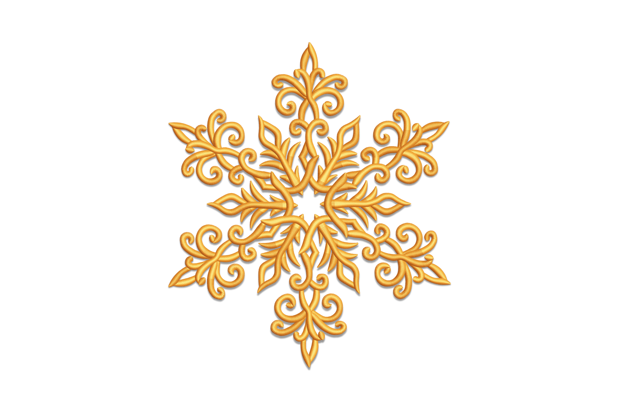Premium Ornamental Snowflake Machine Embroidery Design