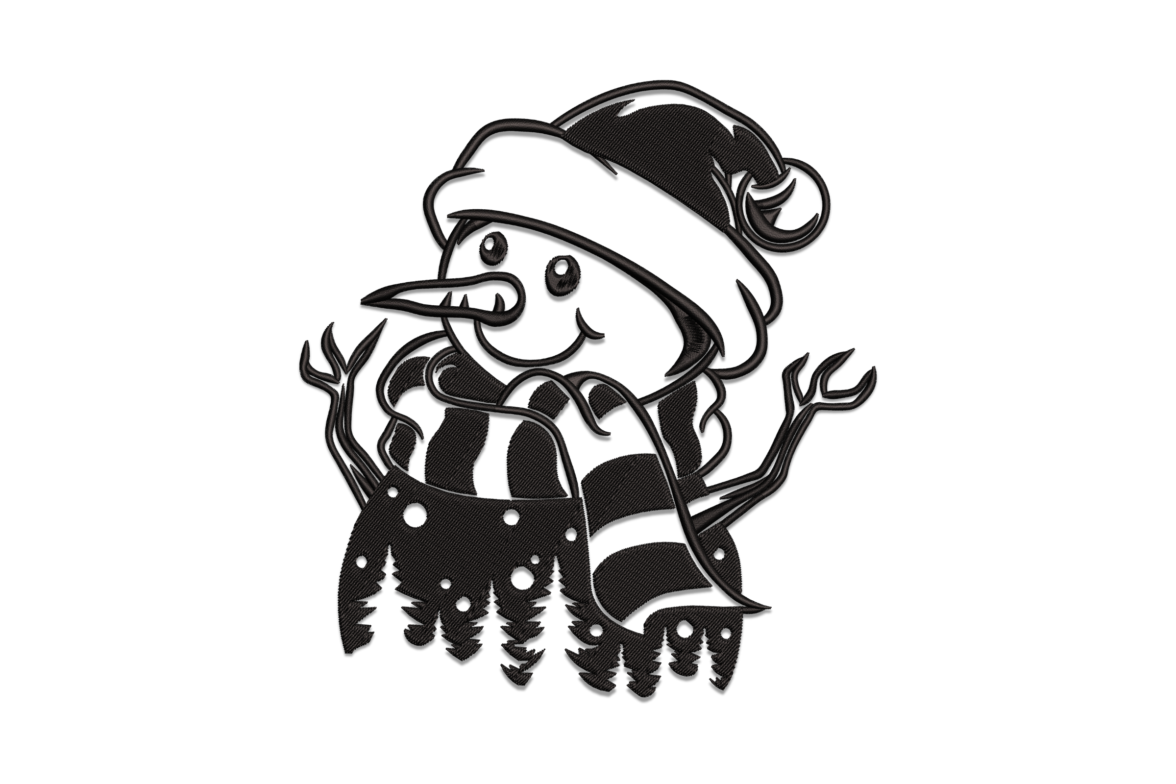 Free Winter Snowman Embroidery Design - Embroidery Lover