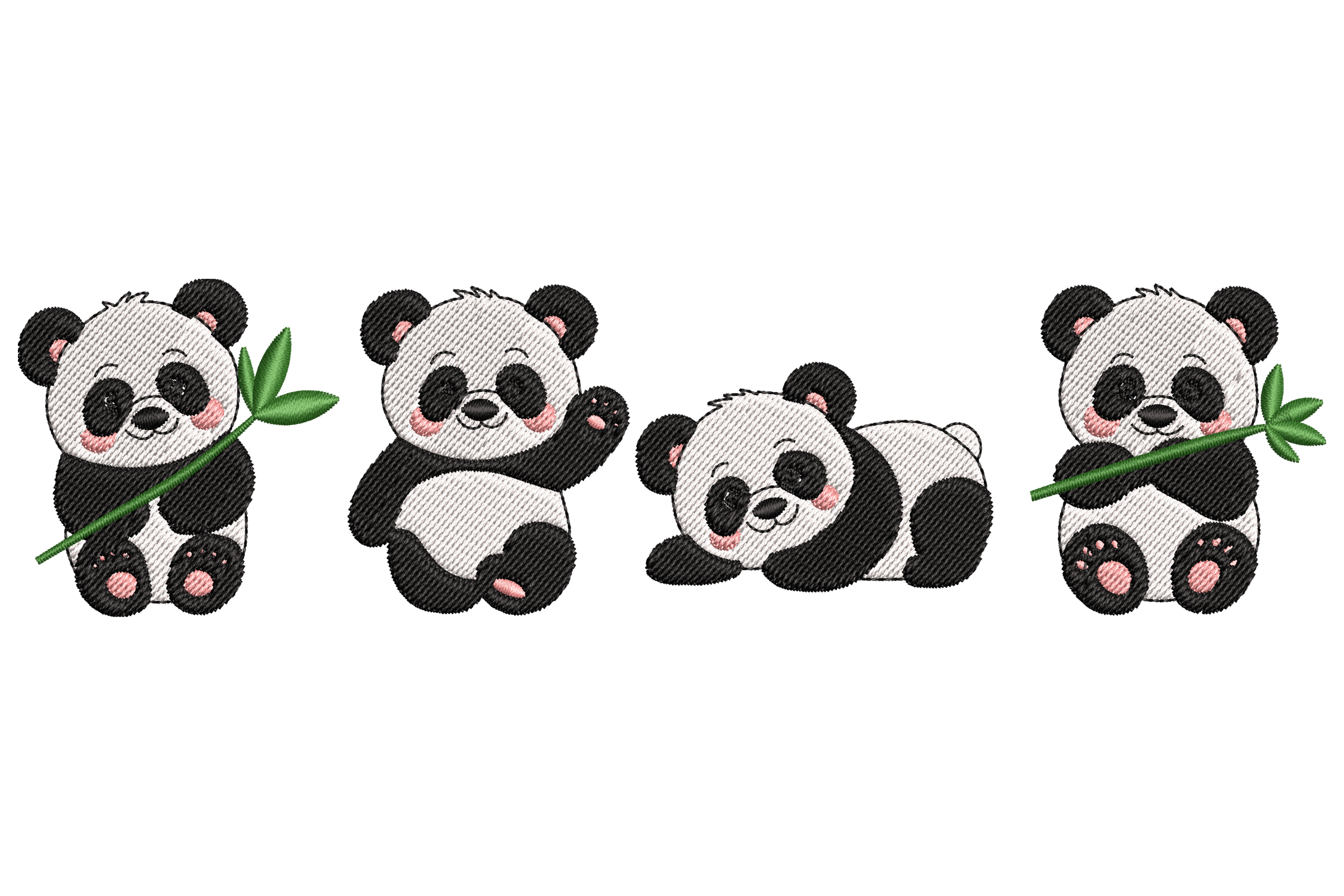 Baby Panda Embroidery Design – Adorable Stitch