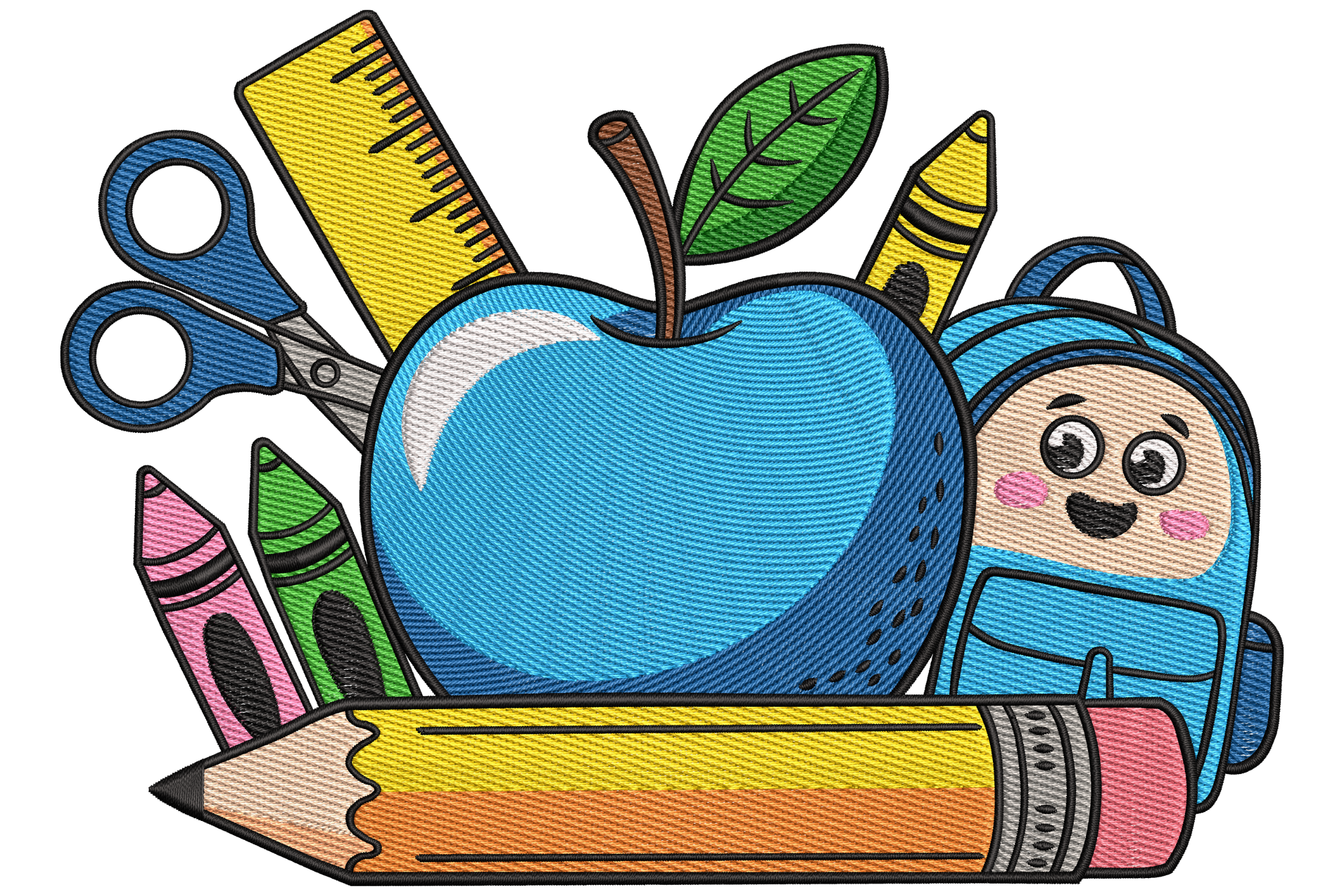 Back to School Machine Embroidery Design – Smart Start