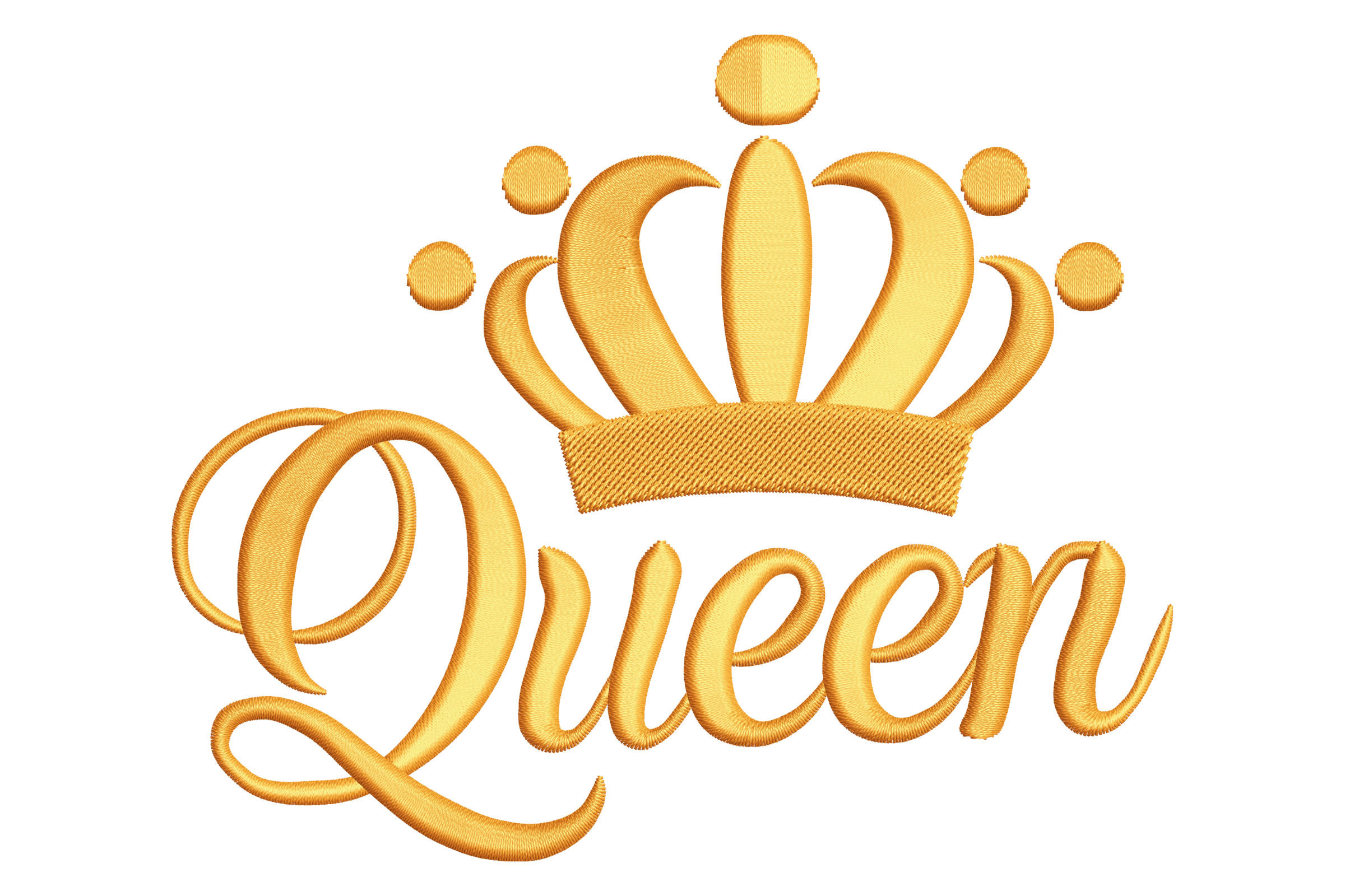 Queen Embroidery Design