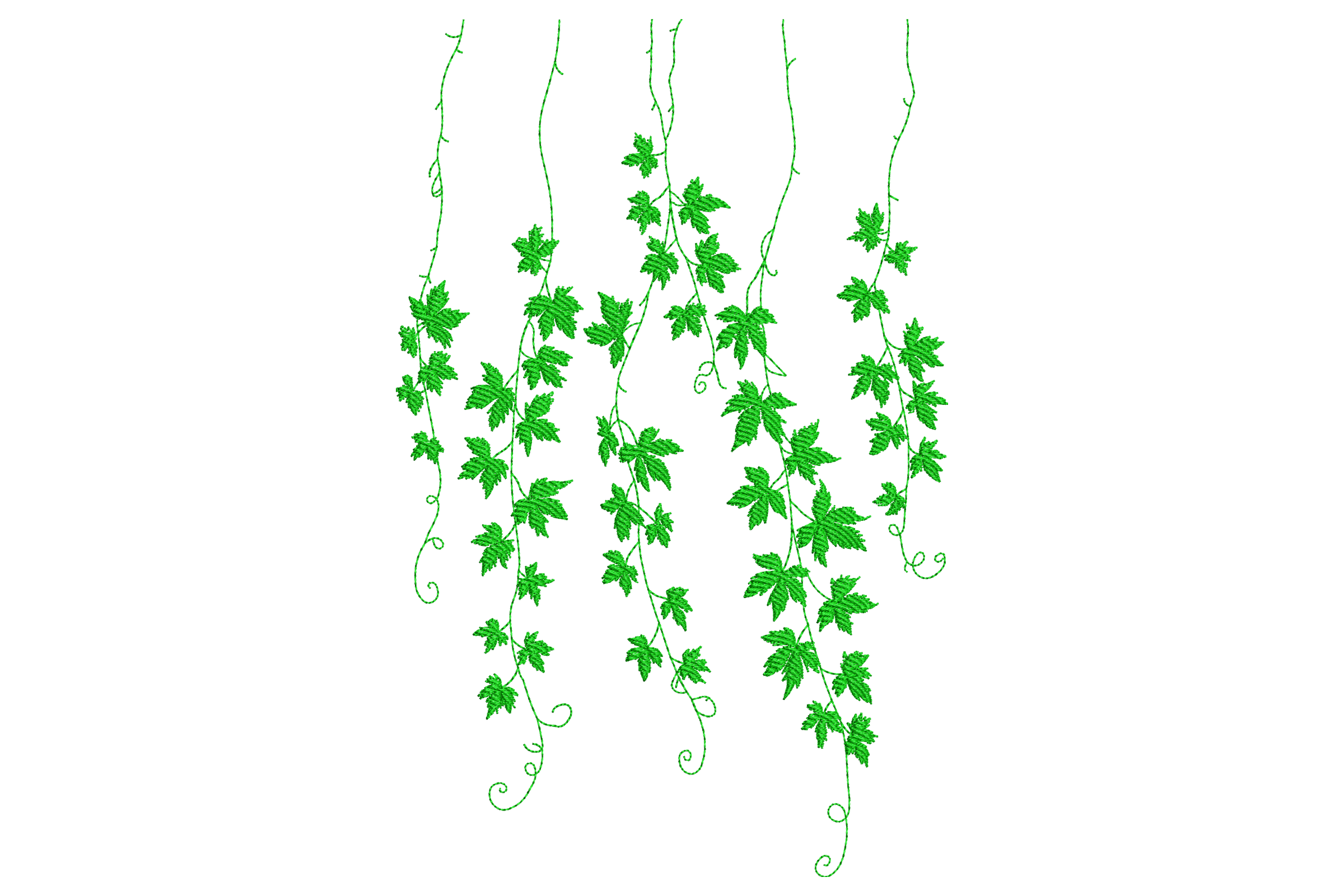 Hanging Vine Leaves Embroidery Design – Elegant Stitch