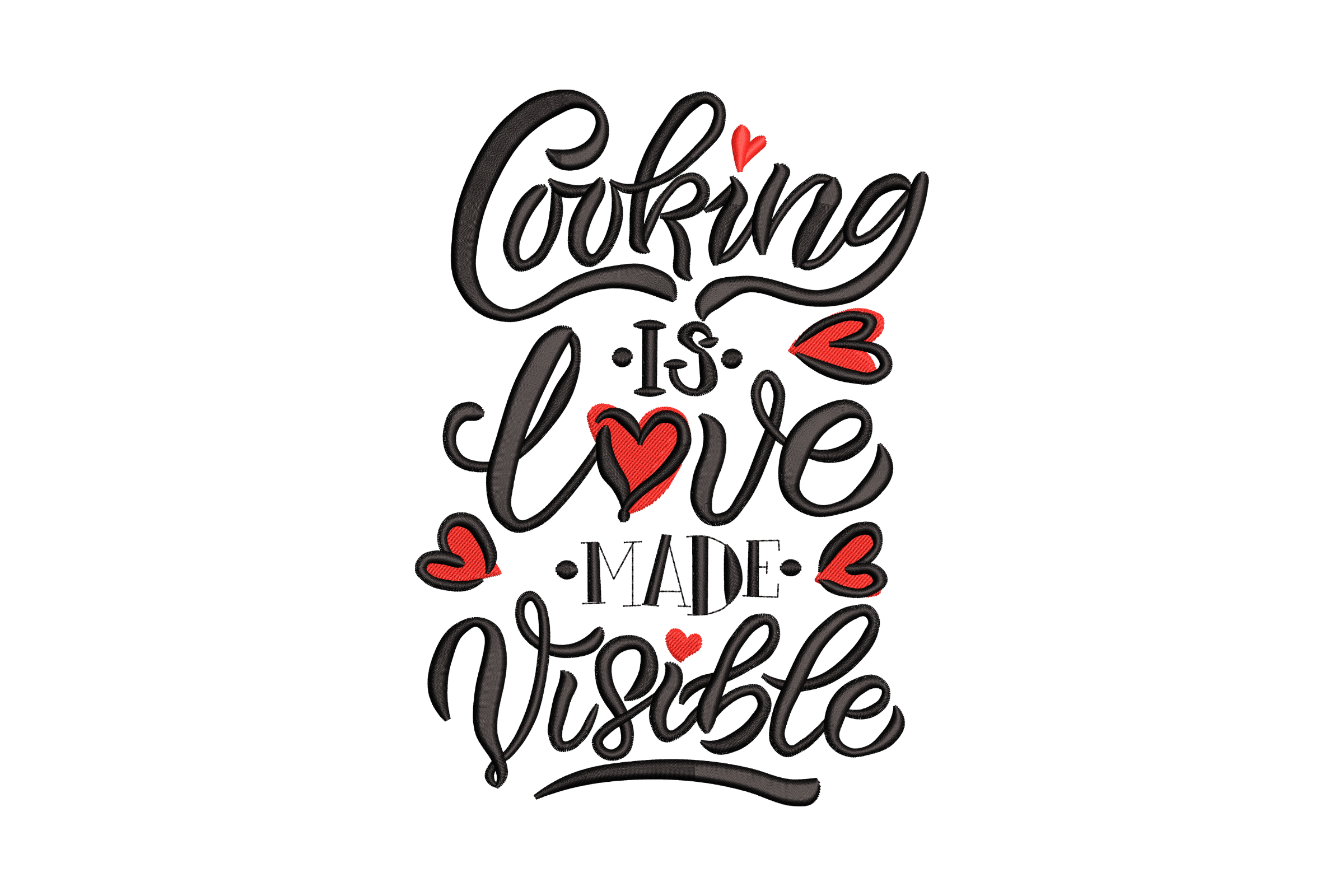 Free Cooking is Love Made Visible Free Embroidery Design