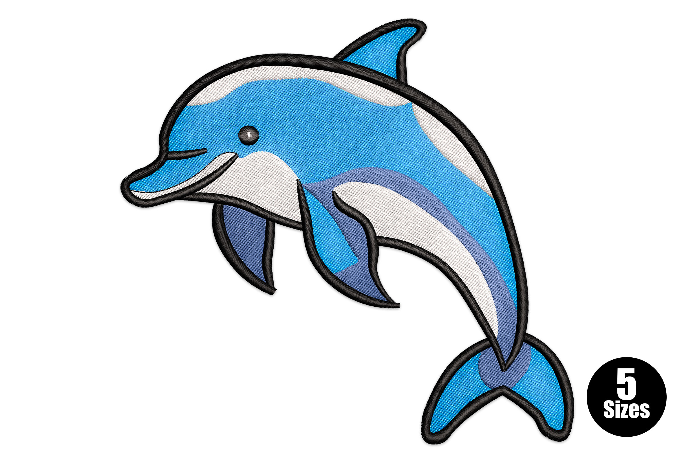 Free Elegant Dolphin Embroidery Design - Embroidery Lover