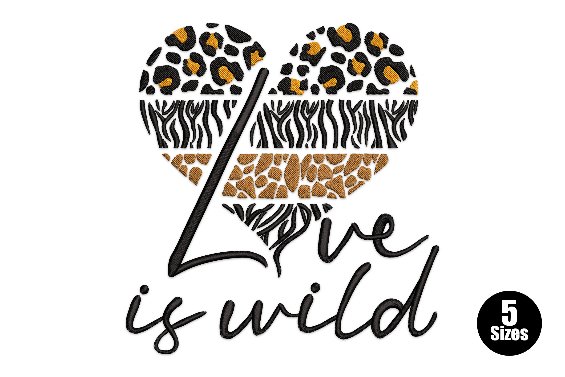 Free Love is Wild Embroidery Design - Embroidery Lover
