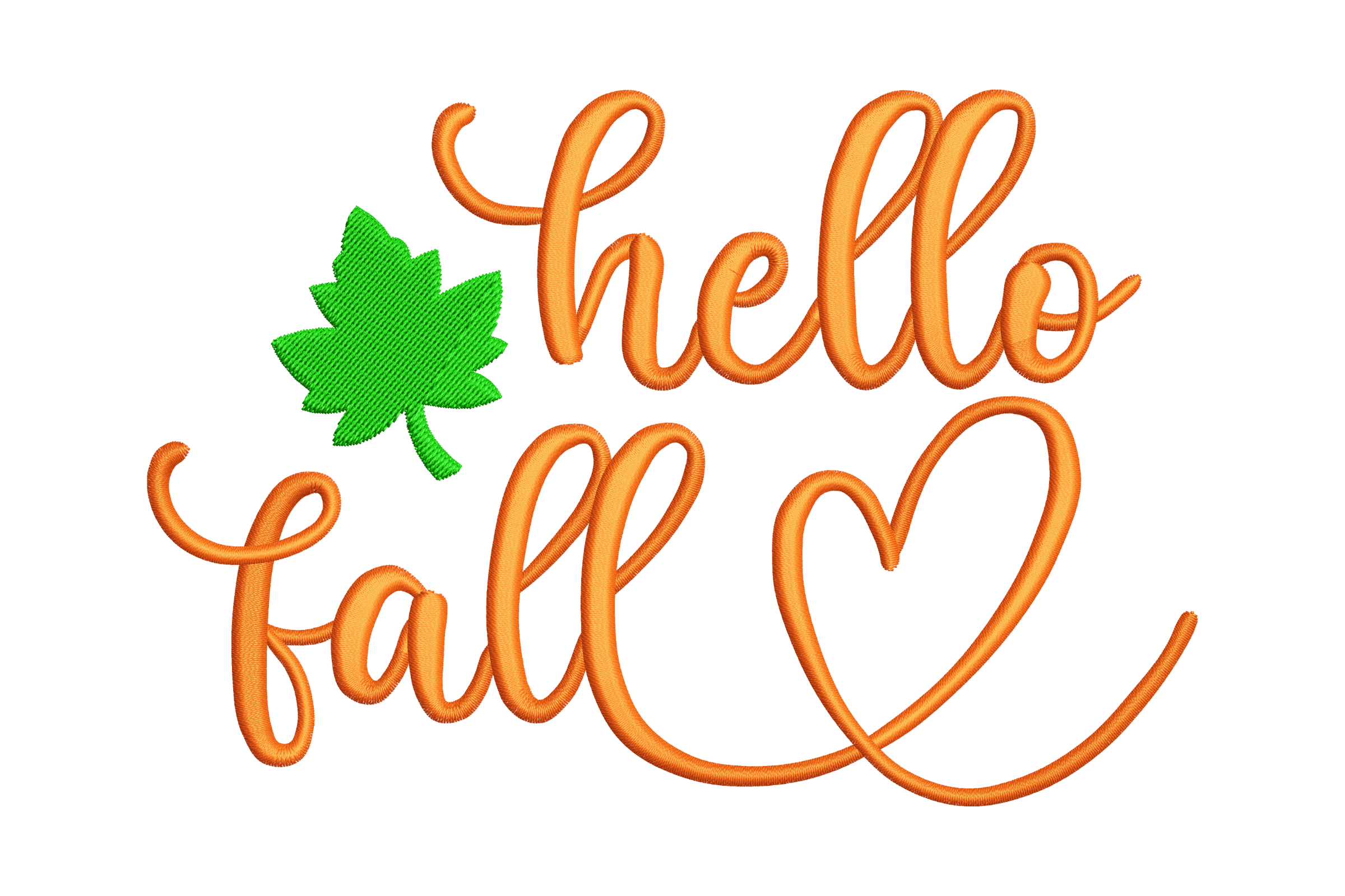 Free Hello Fall Embroidery Design