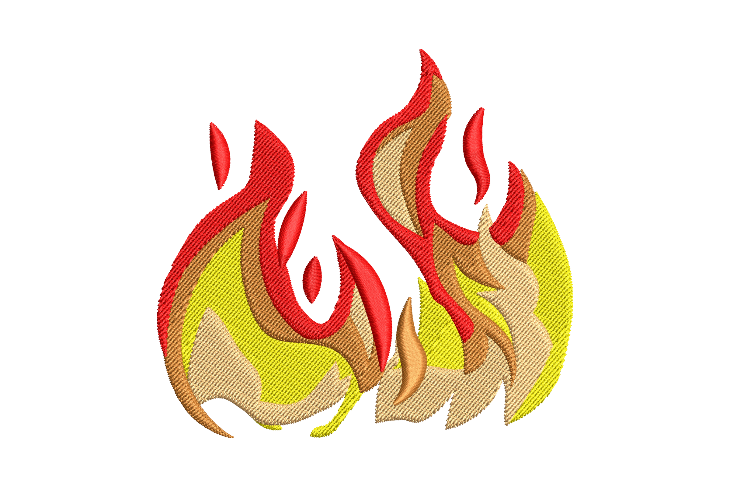 Free Flaming Fire Machine Embroidery Design