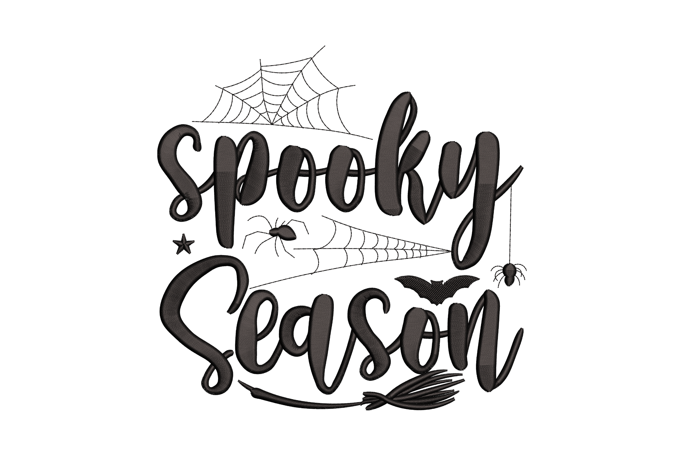 Free Spooky Season Embroidery Design - Embroidery Lover