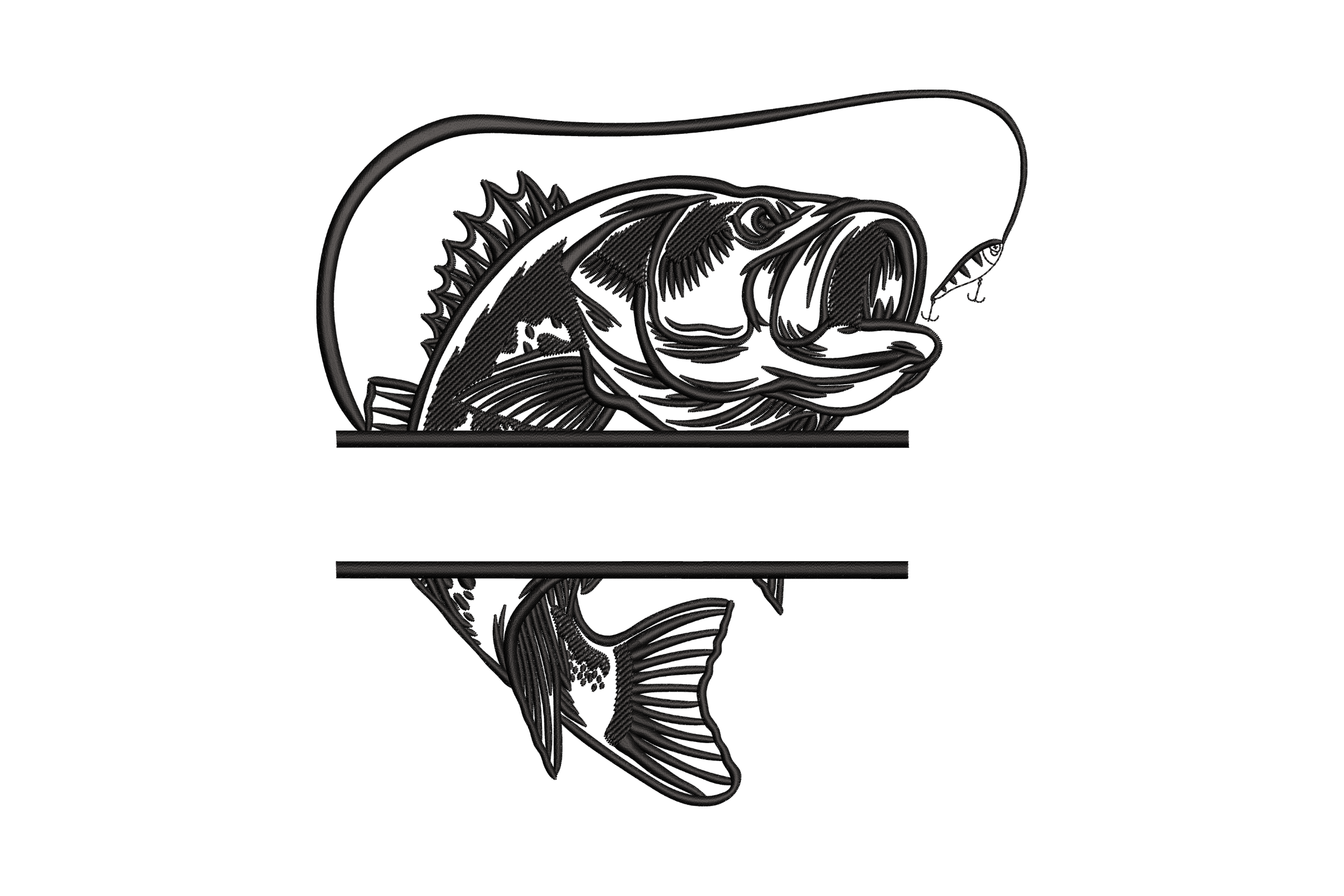 Free Fishing Embroidery Design