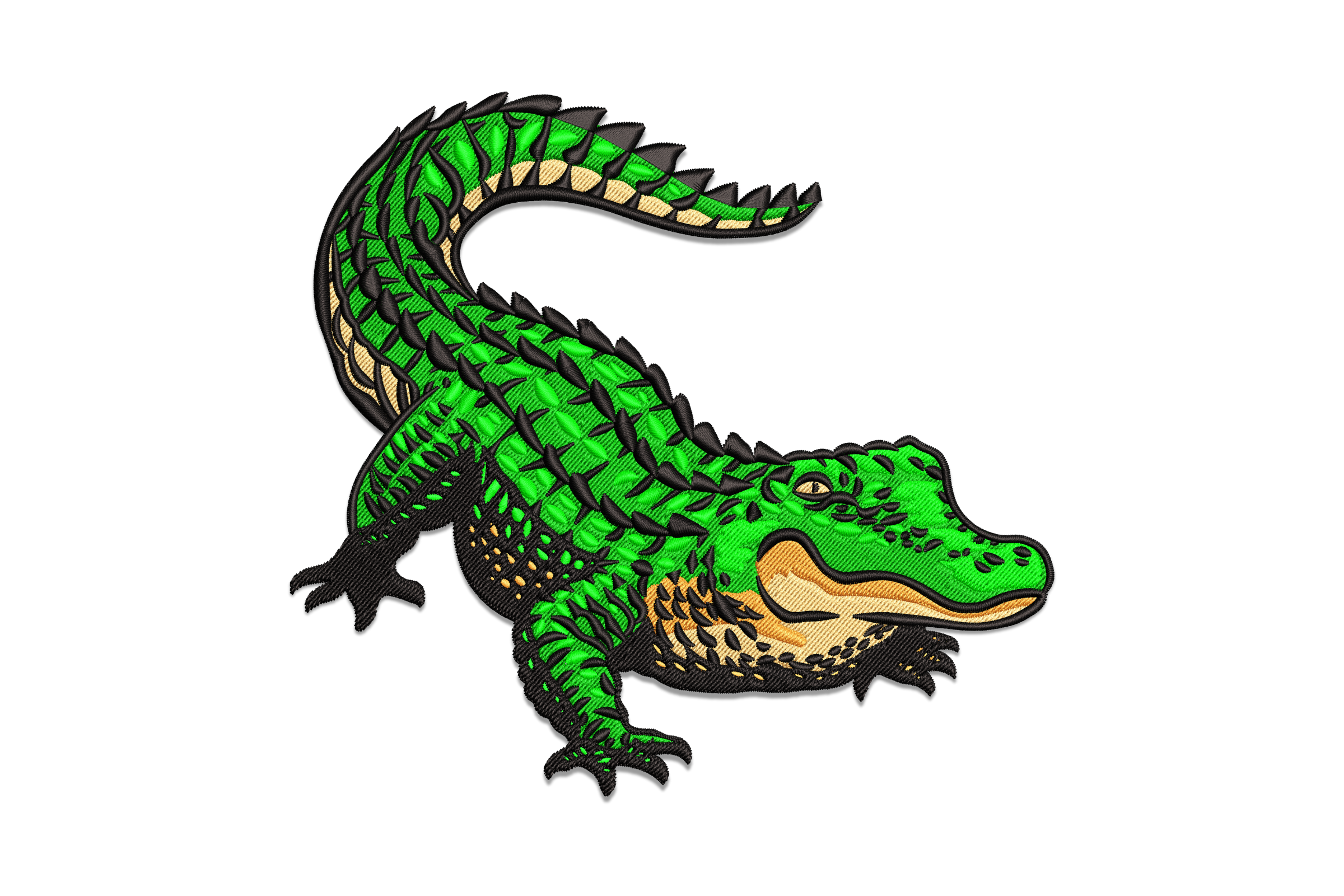 Alligator Embroidery Design - Embroidery Lover