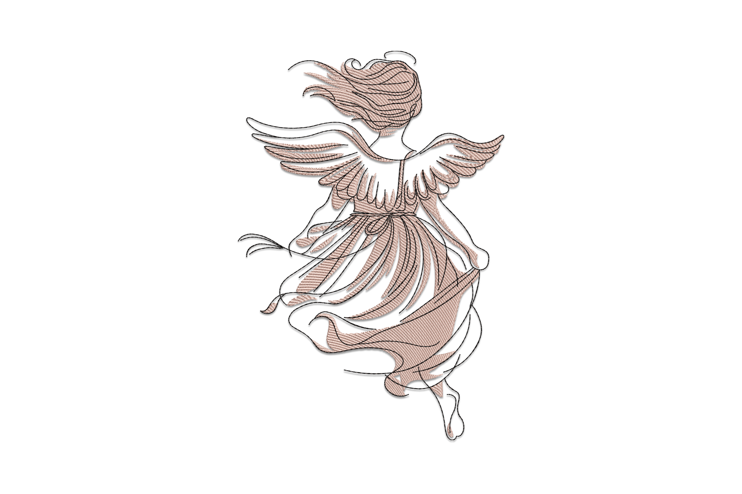 Free Angel Embroidery Design - Embroidery Lover