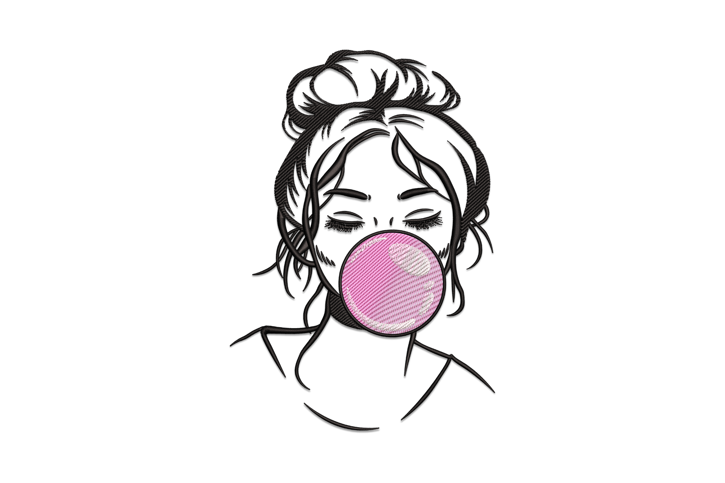 Free Beautiful Girl Embroidery Design - Embroidery Lover