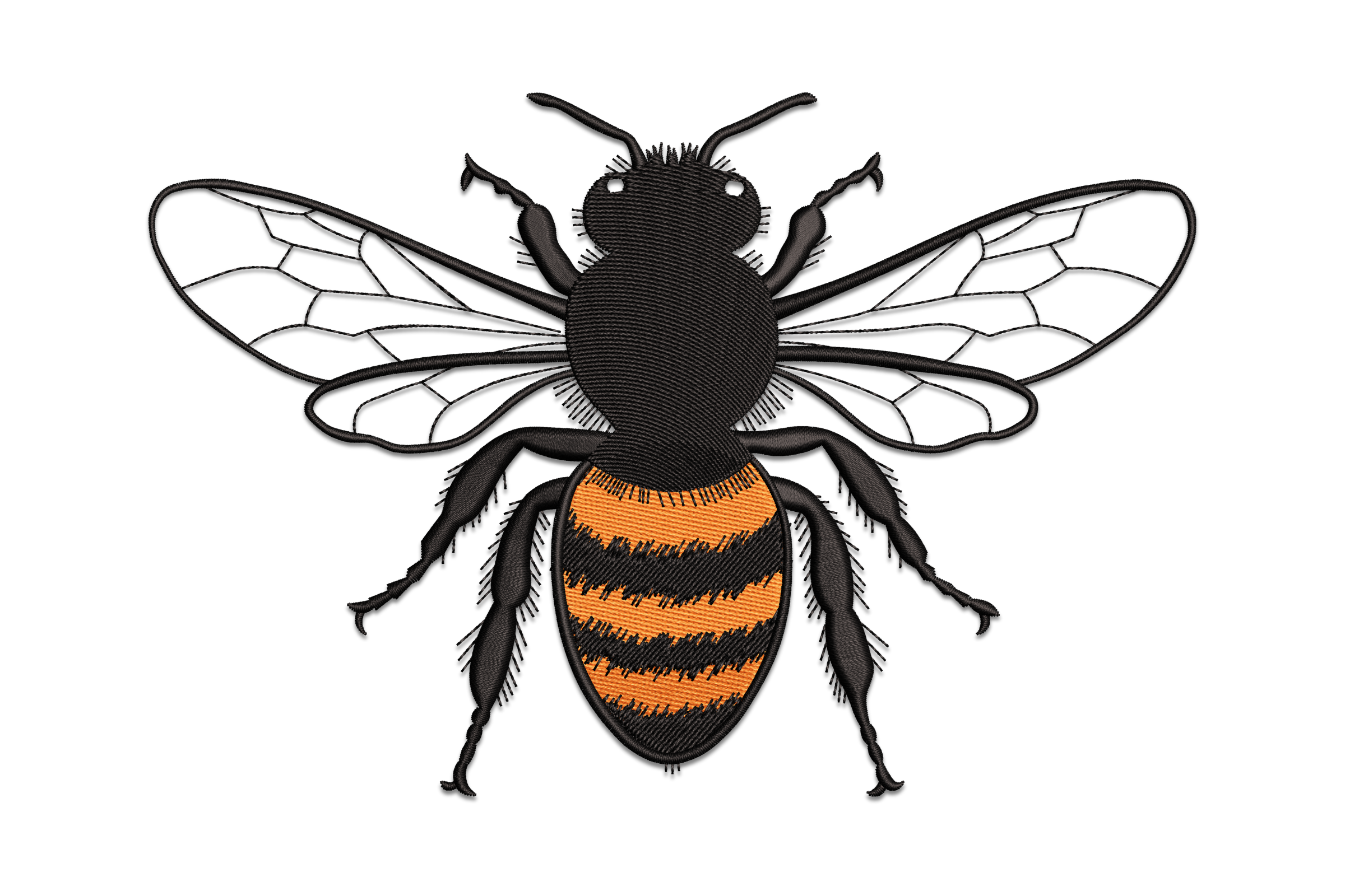 Bee Embroidery Design