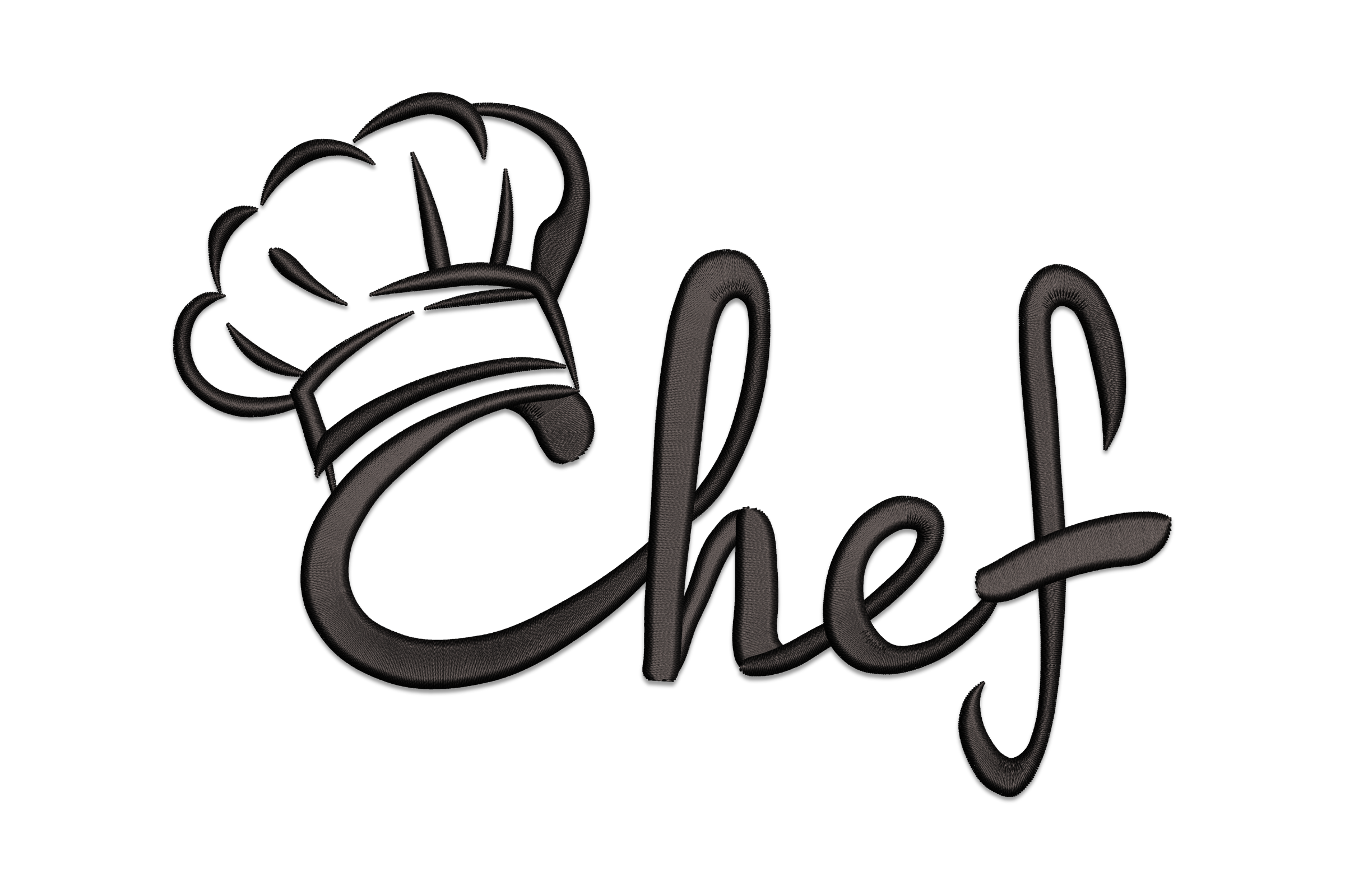 Chef Hat Embroidery Design