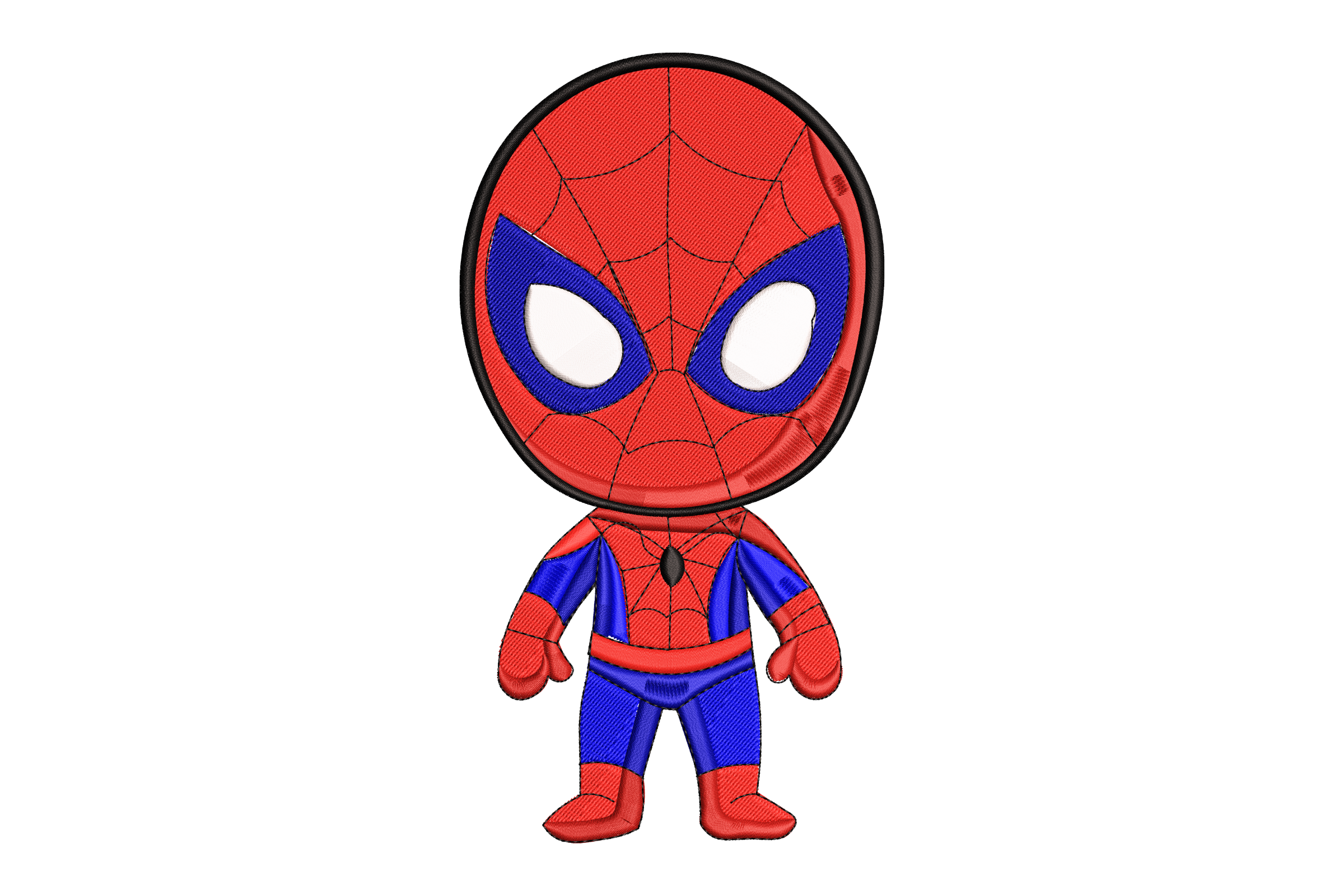 Chibi Spider Man Embroidery Design