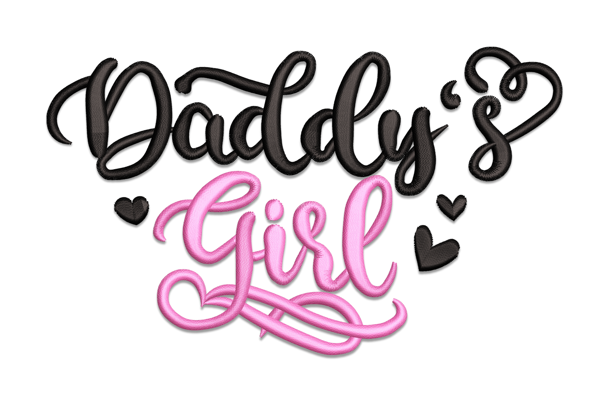 Free Daddy's Girl Embroidery Design - Embroidery Lover