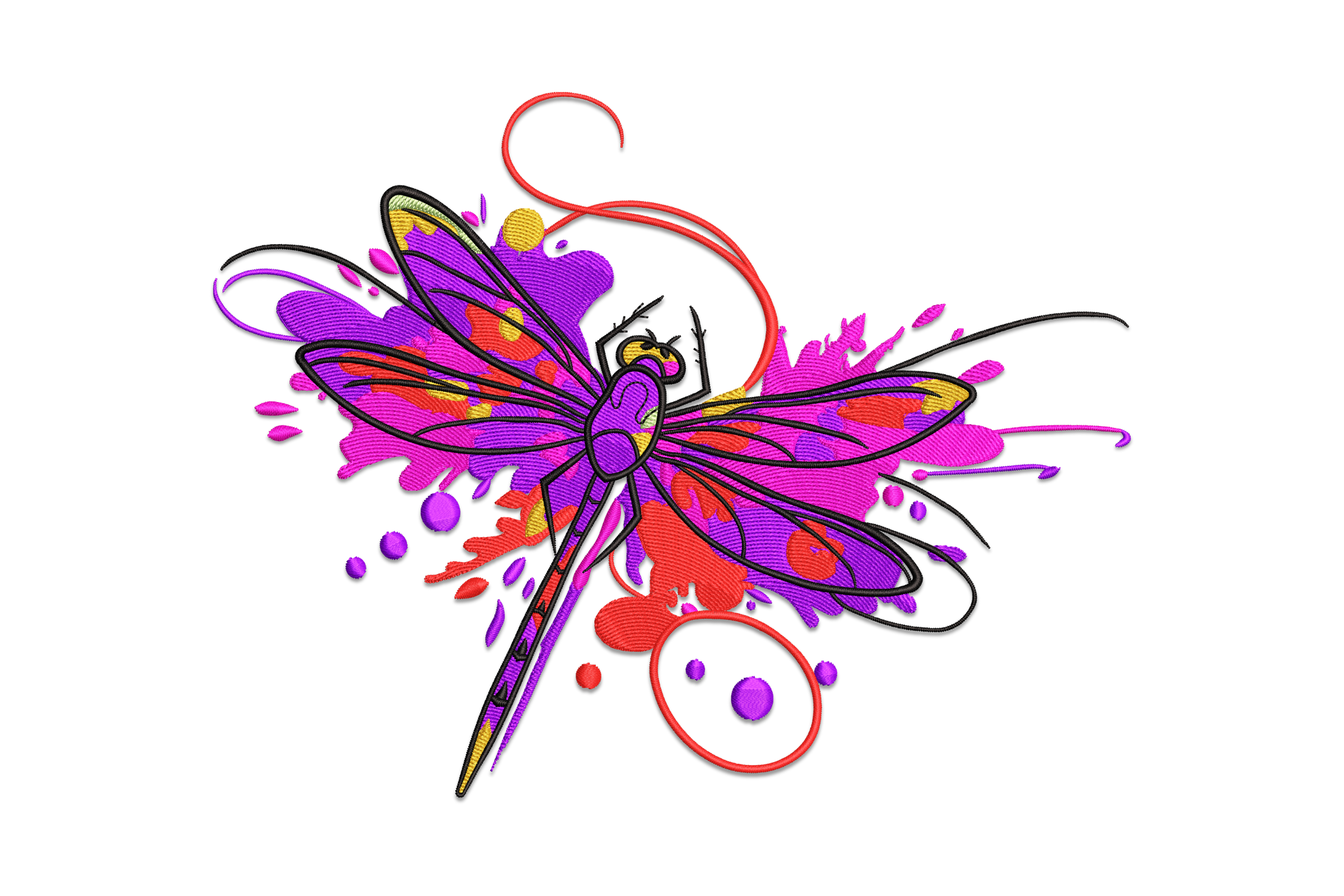 Dragonfly Embroidery Design