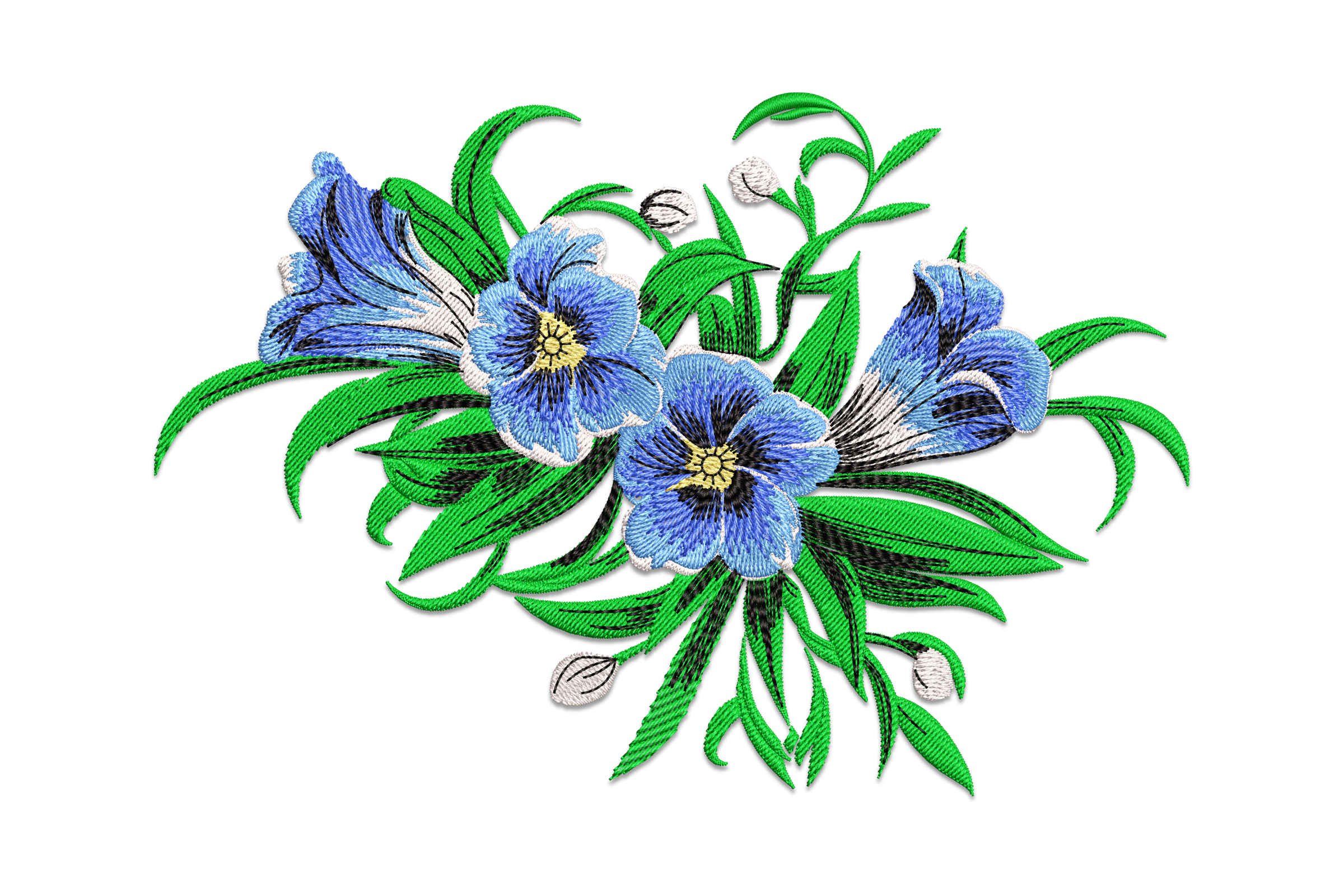 Free Floral Embroidery Design - Edition 2