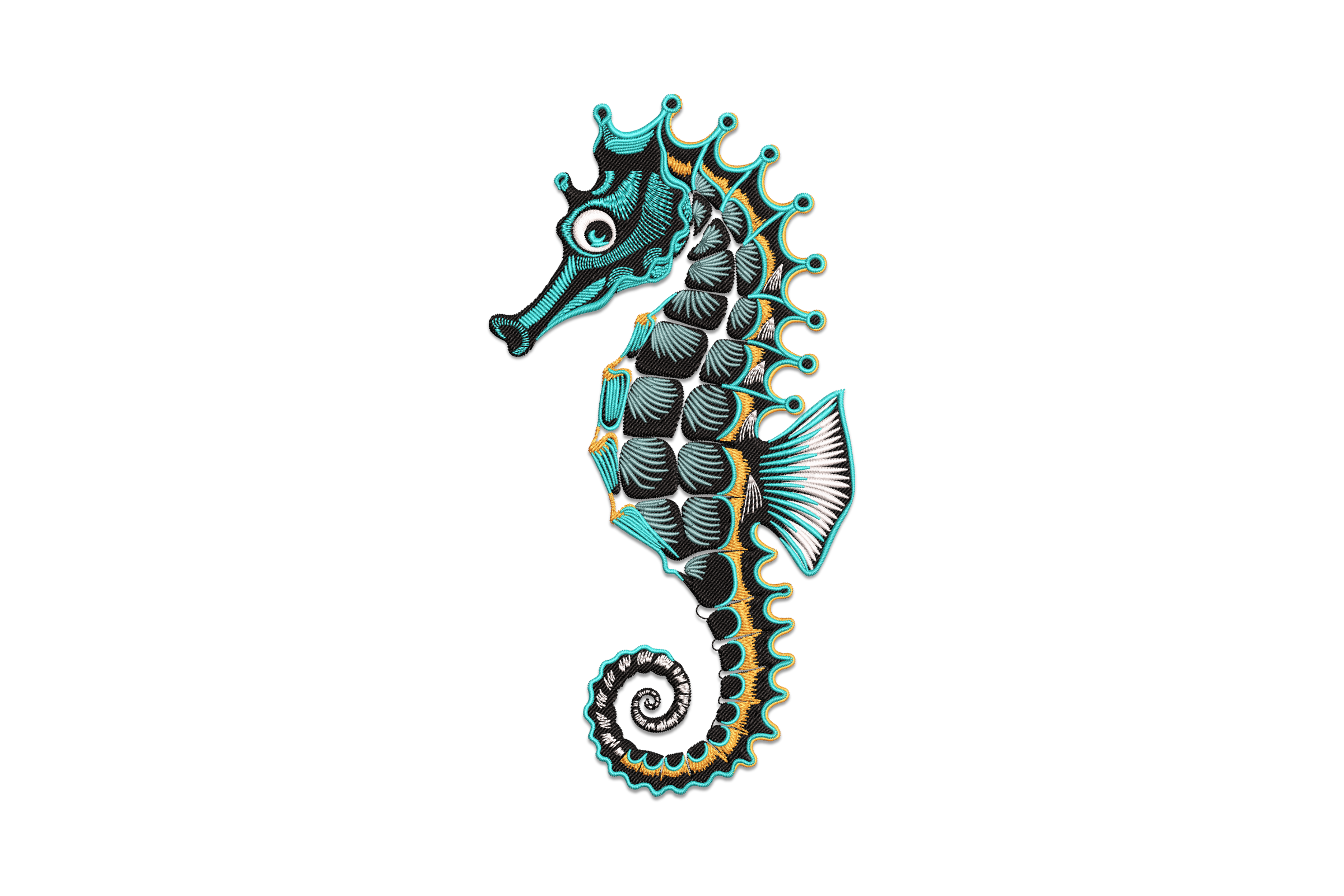 Free Elegant Seahorse Embroidery Design - Embroidery Lover