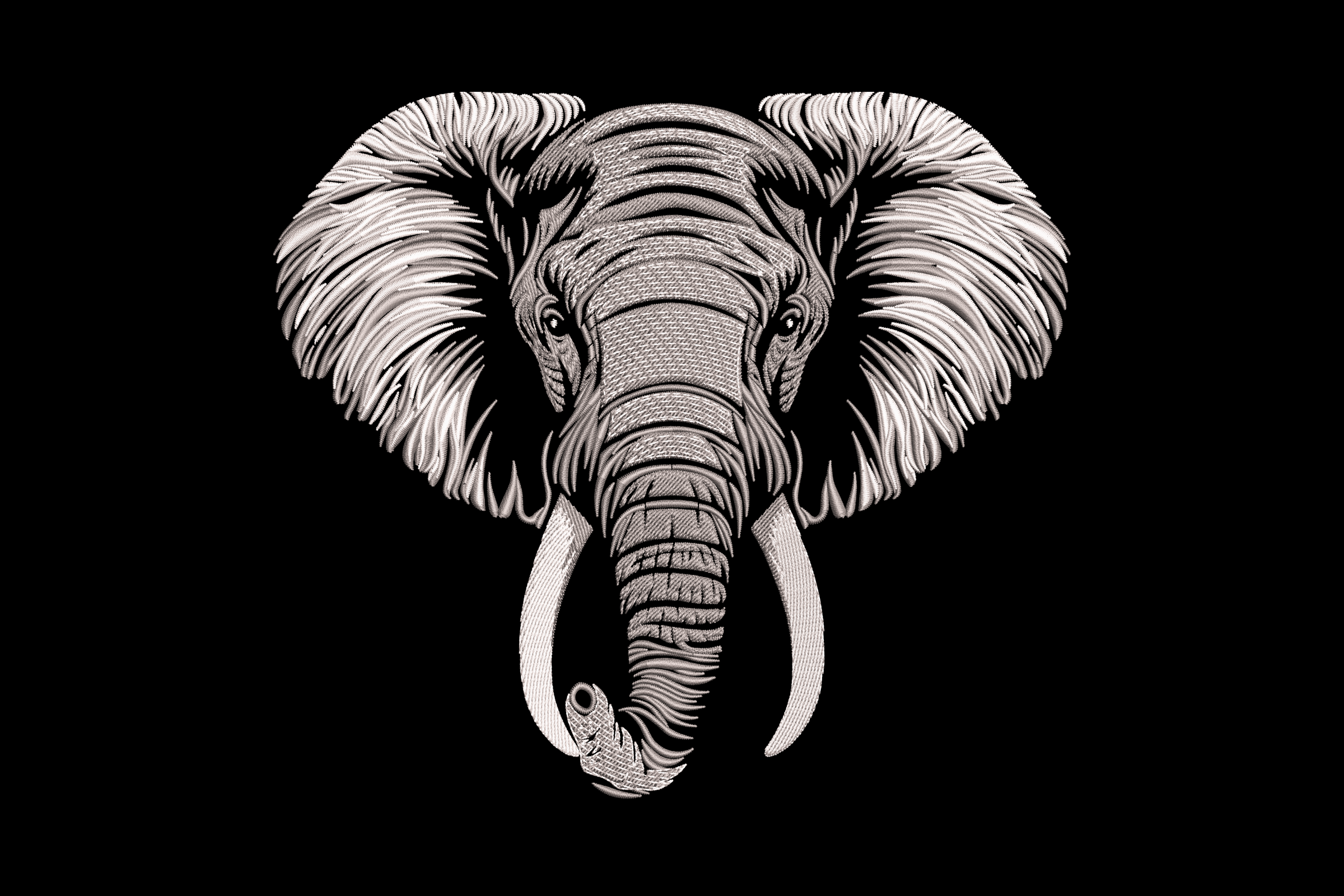 Free Elephant Head Embroidery Design - Embroidery Lover
