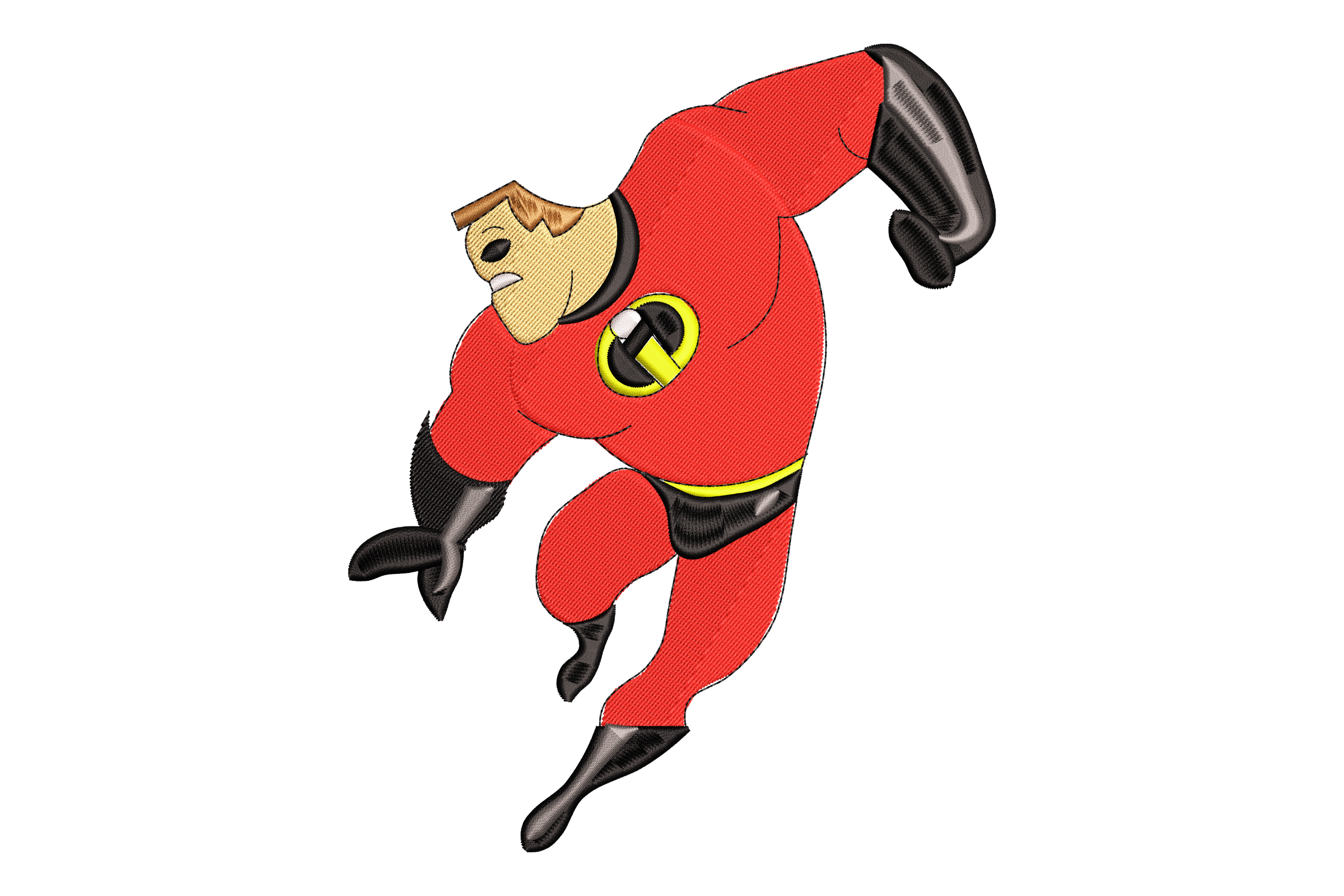 Free Bob Parr Superhero Embroidery Design