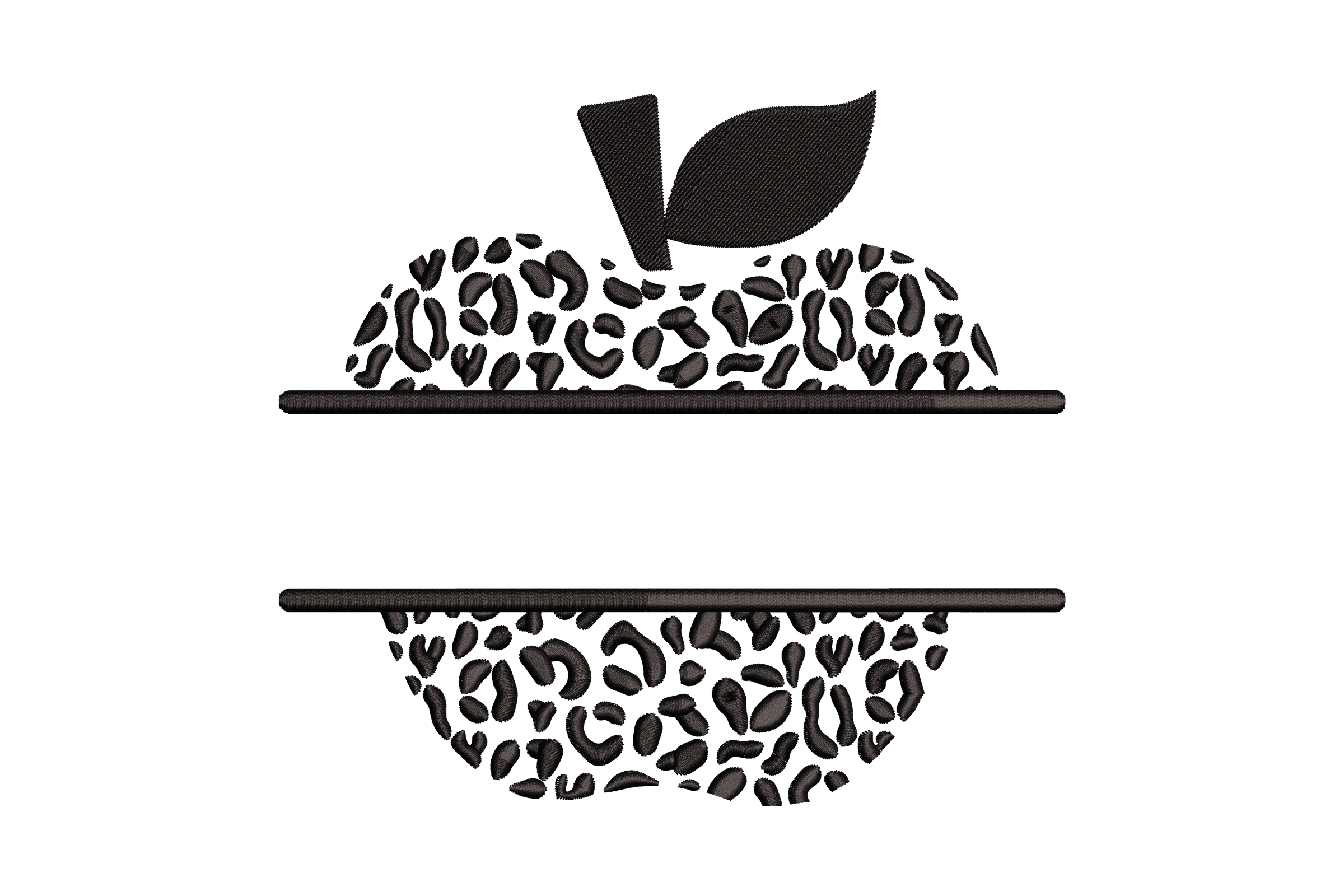 Free Leopard Print Apple Machine Embroidery Design