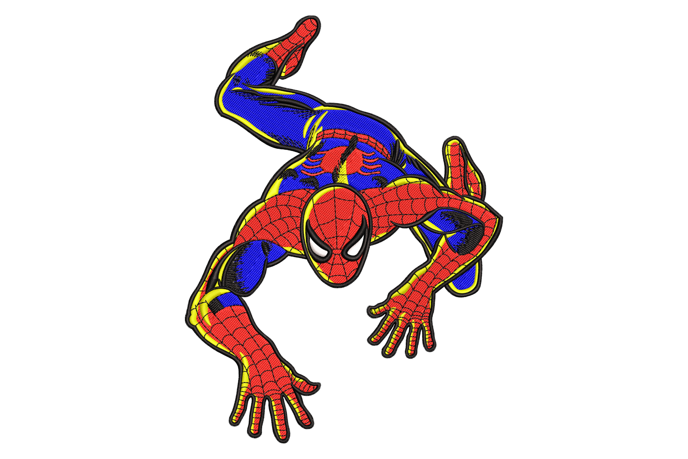Free Jumping Spider-Man Embroidery Design