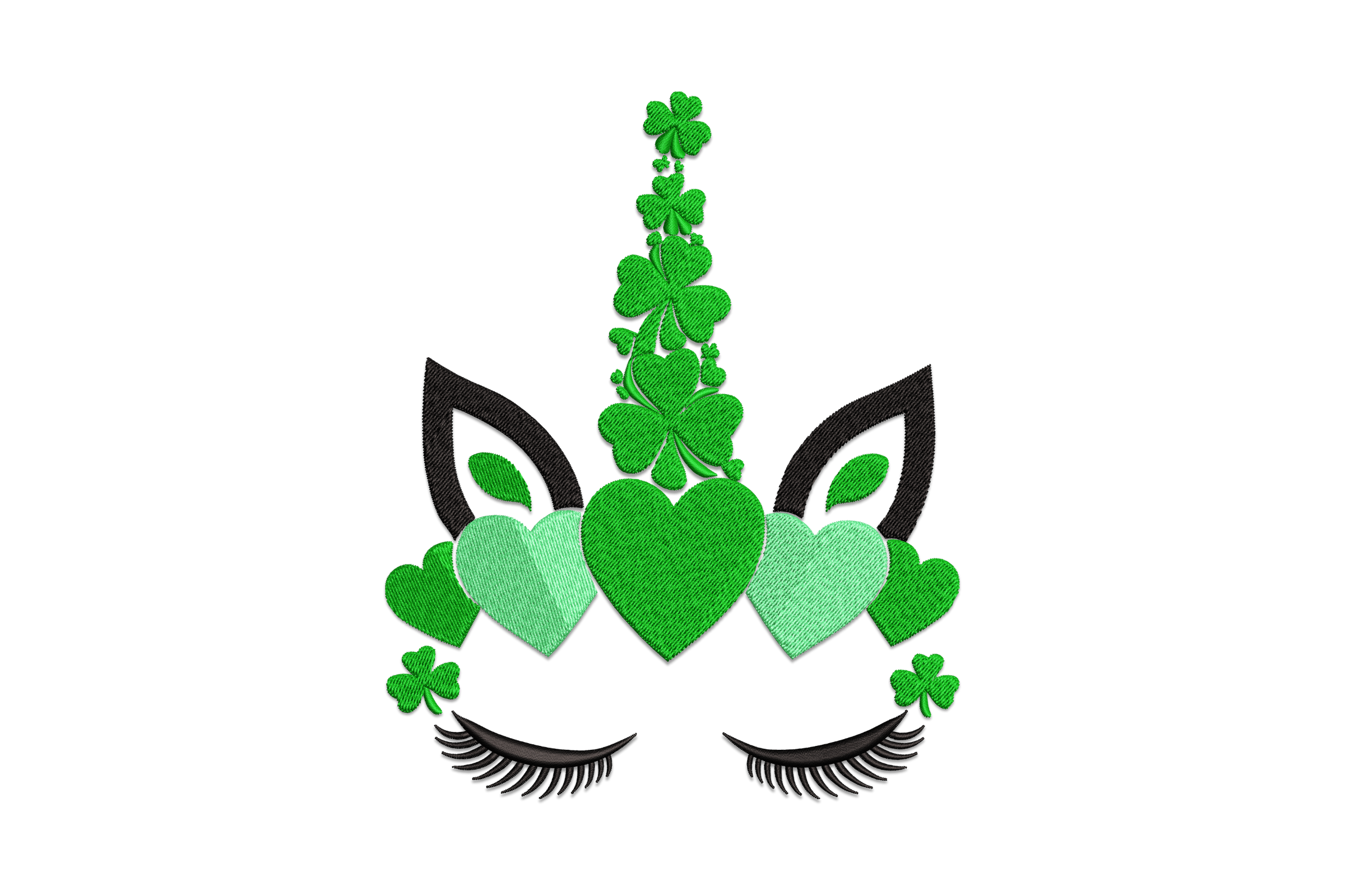 Premium St. Patrick’s Day Unicorn Embroidery Design