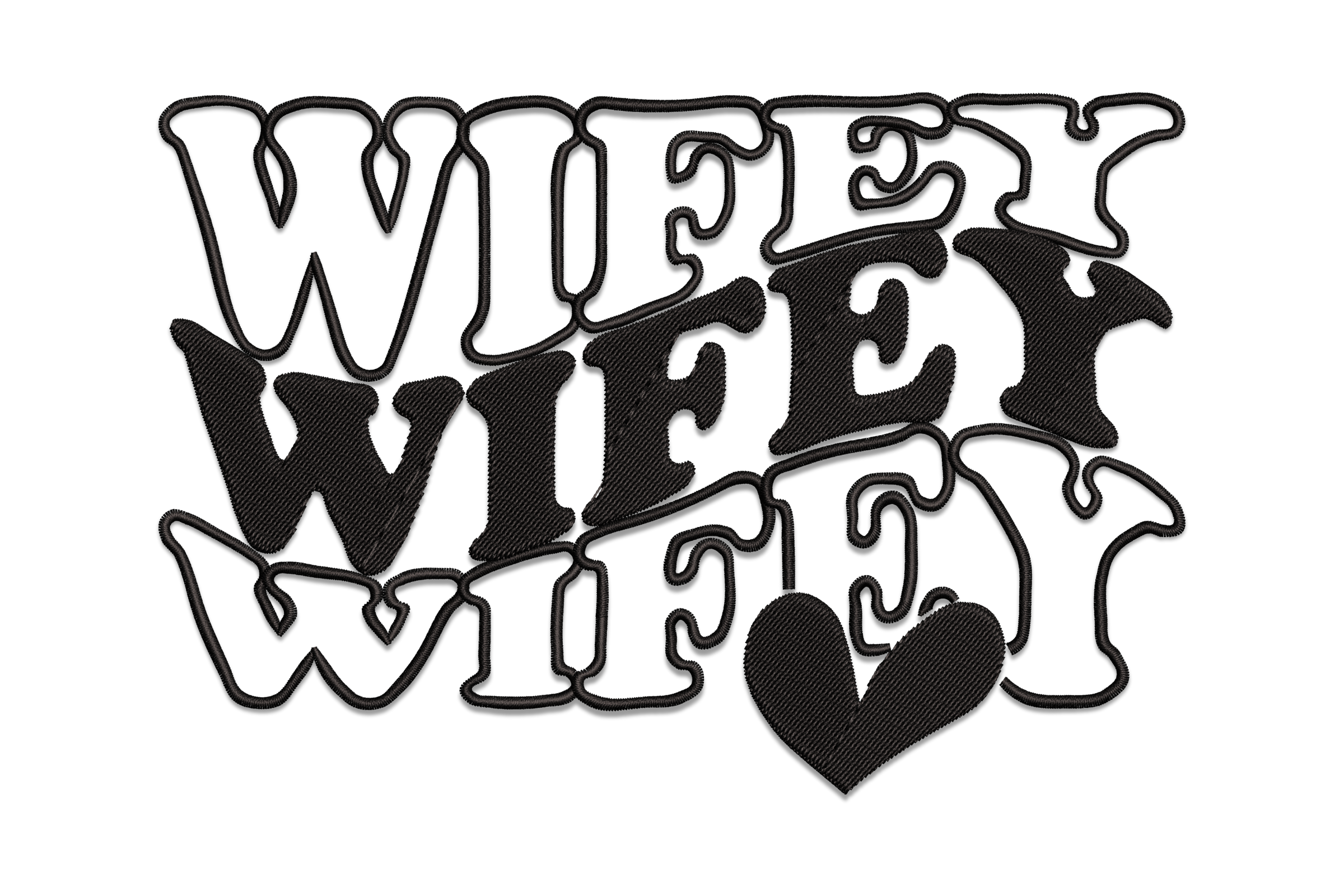 Free Wifey Embroidery Design - Embroidery Lover